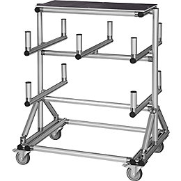 Draagarmwagen SUPPORT KING van aluminium profiel: l x b x h = 860 x 600 ...