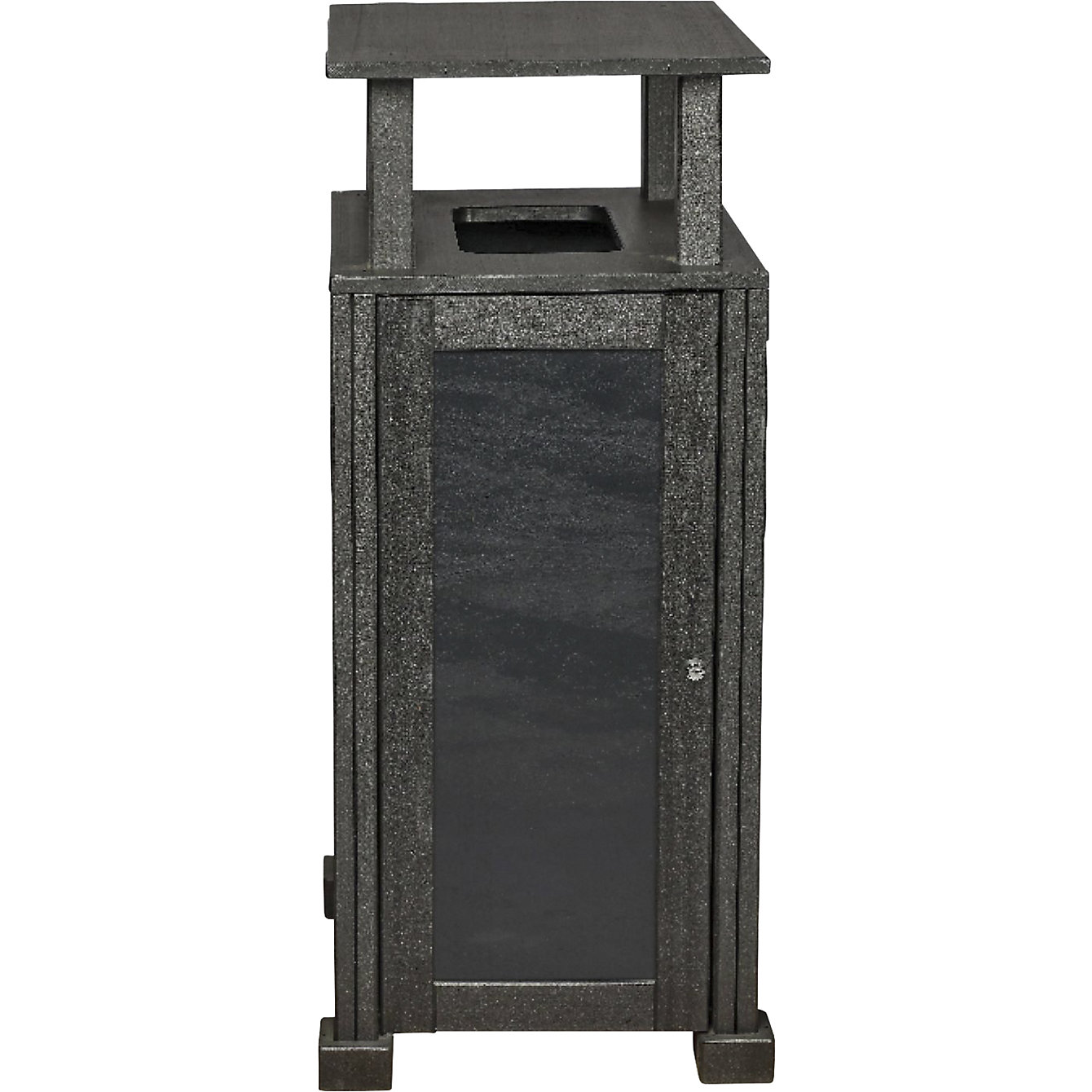 Poubelle d'extérieur, 100% matériaux recyclés – Probbax: gris, capacité ...