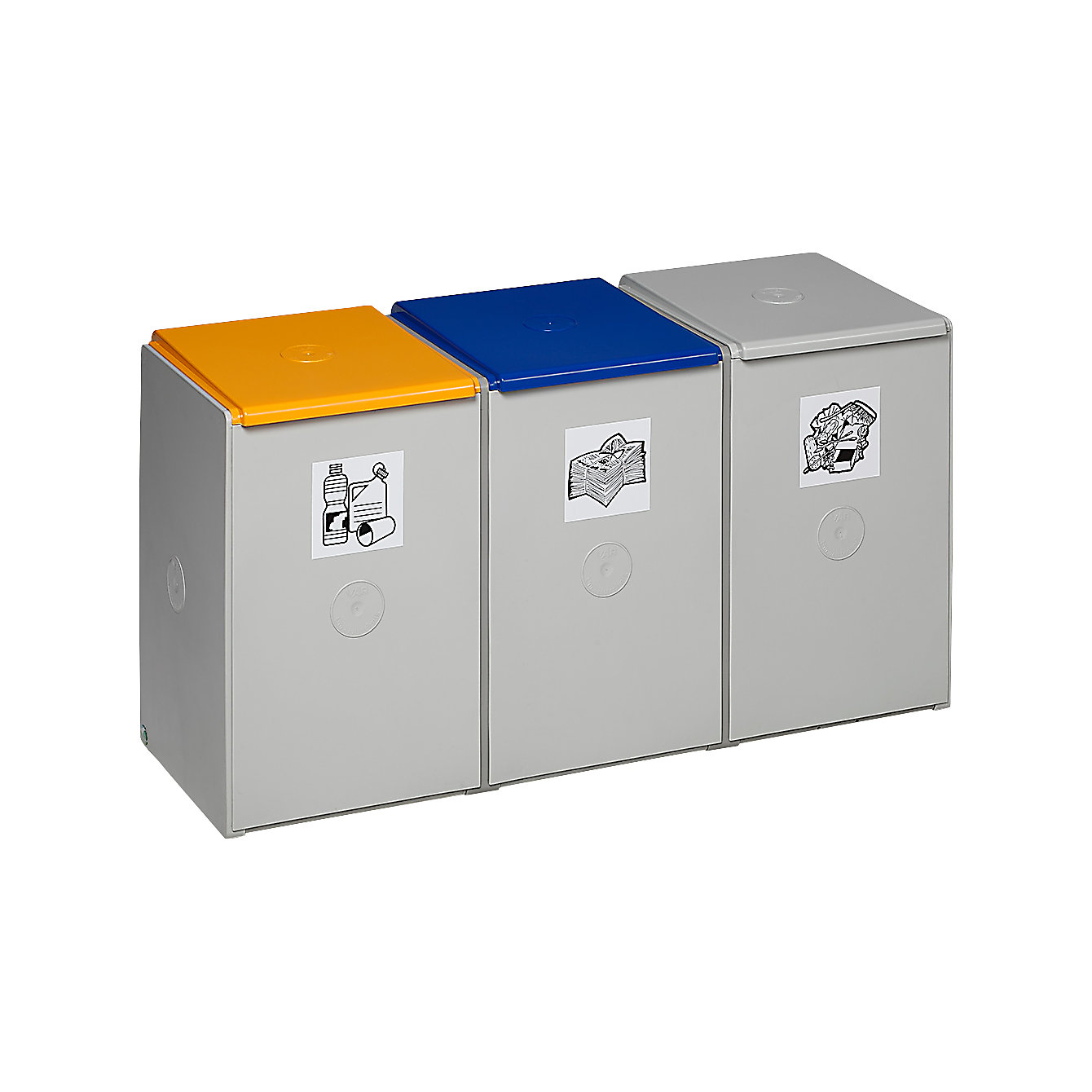 Plastová nádoba na tříděný odpad – VAR: stanice o objemu vždy 60 l | kaiserkraft