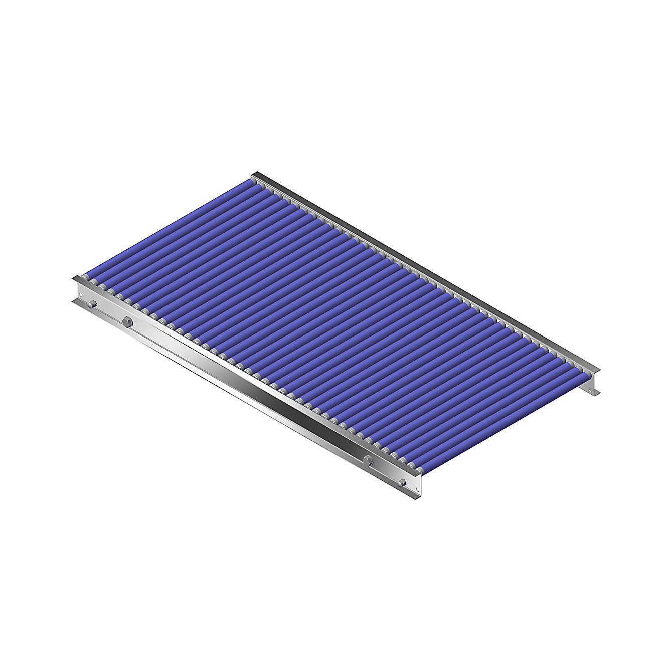 Esteira rolante de rolos pequenos, caixilho em alumínio com rodas de ...