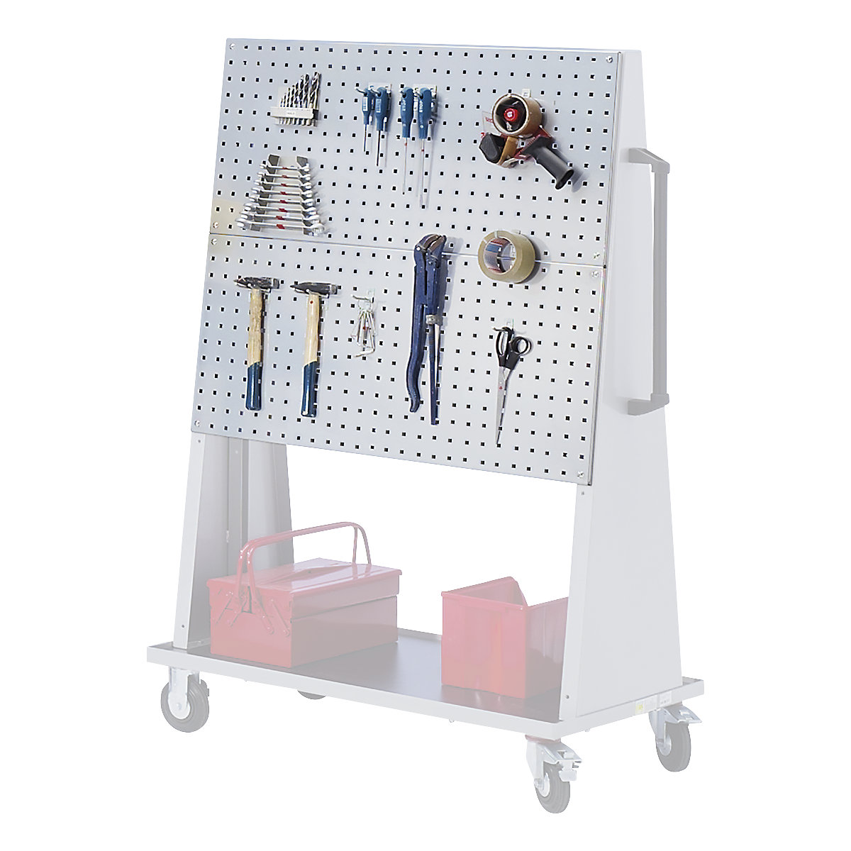 Placa perforada – eurokraft pro: L x A 991 x 457 mm, para dispositivo ...