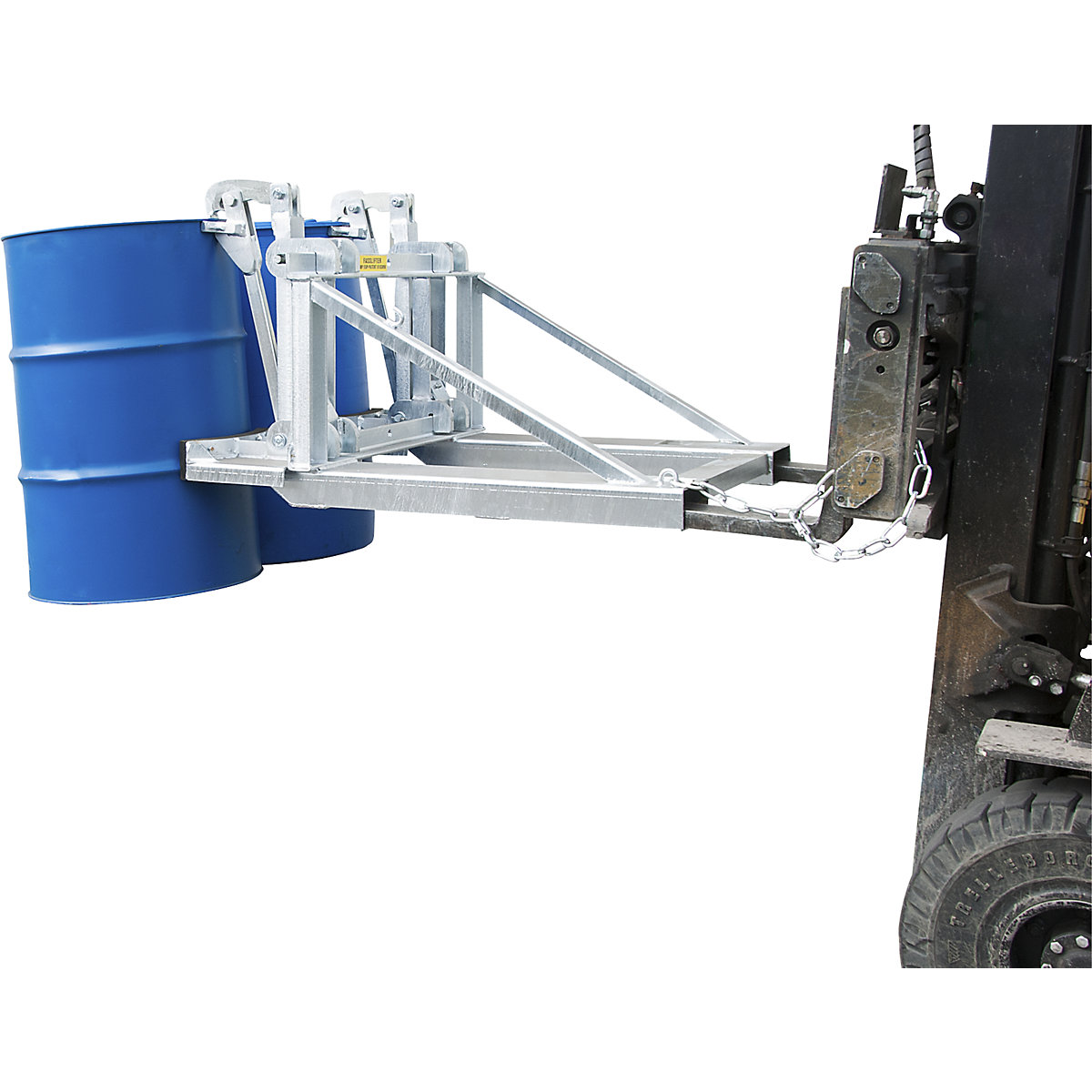 Vat-lifter met brede vatrandsteun: voor 2 vaten | kaiserkraft VINK LISSE