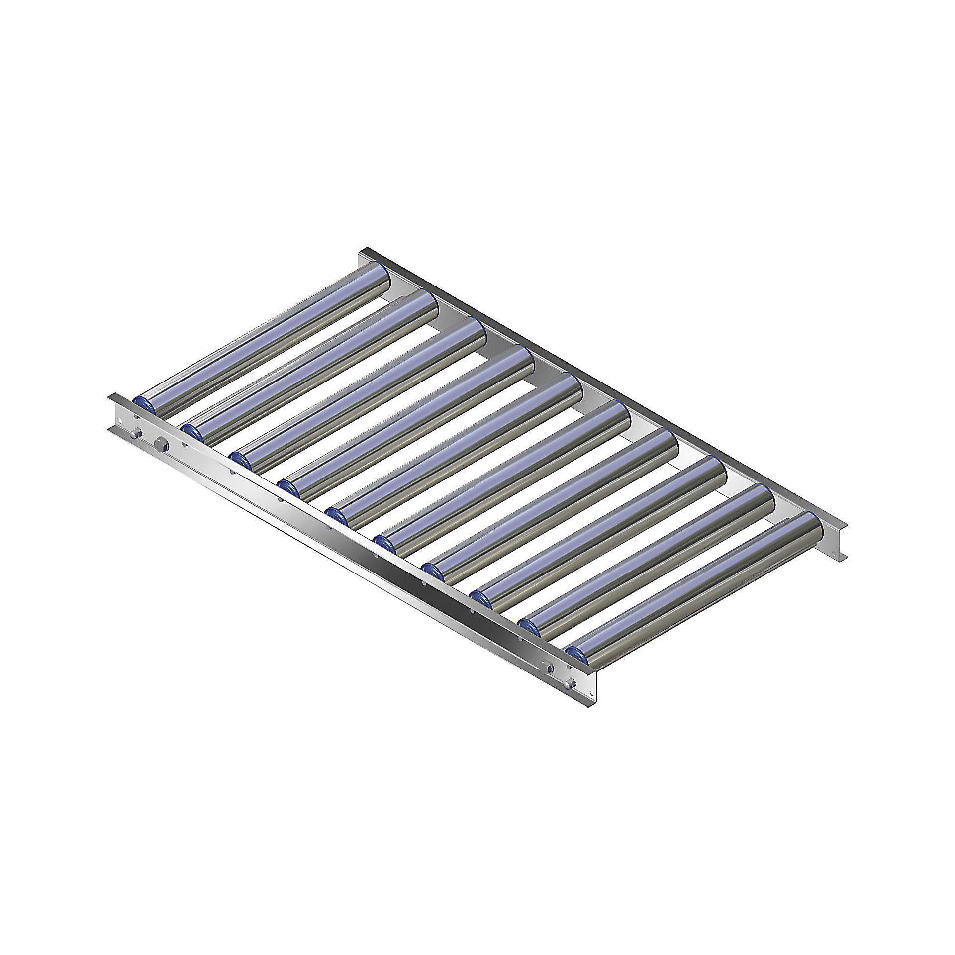 Light duty roller conveyor, aluminium frame with aluminium rollers ...