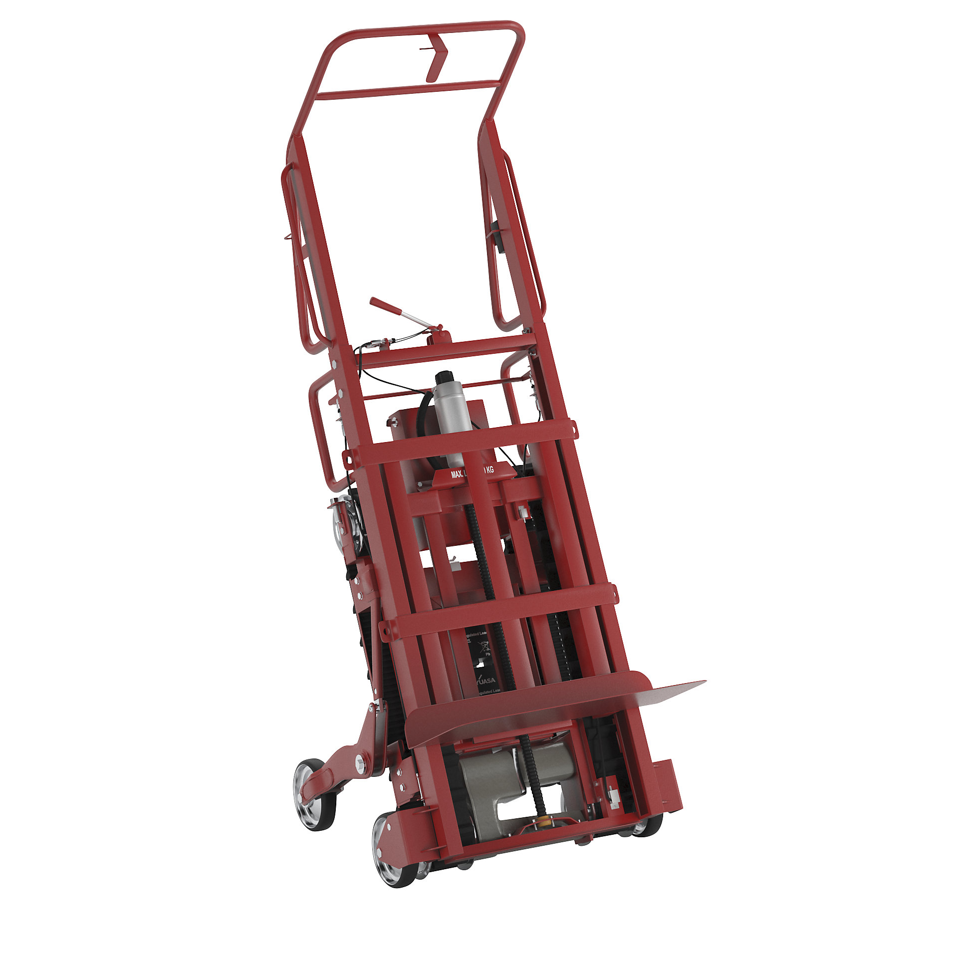 Heavy duty stair climber, electric: footplate WxD 400 x 250 mm ...