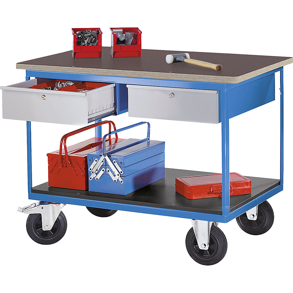 EUROKRAFTpro – Assembly trolley: 2 drawers | KAISER+KRAFT