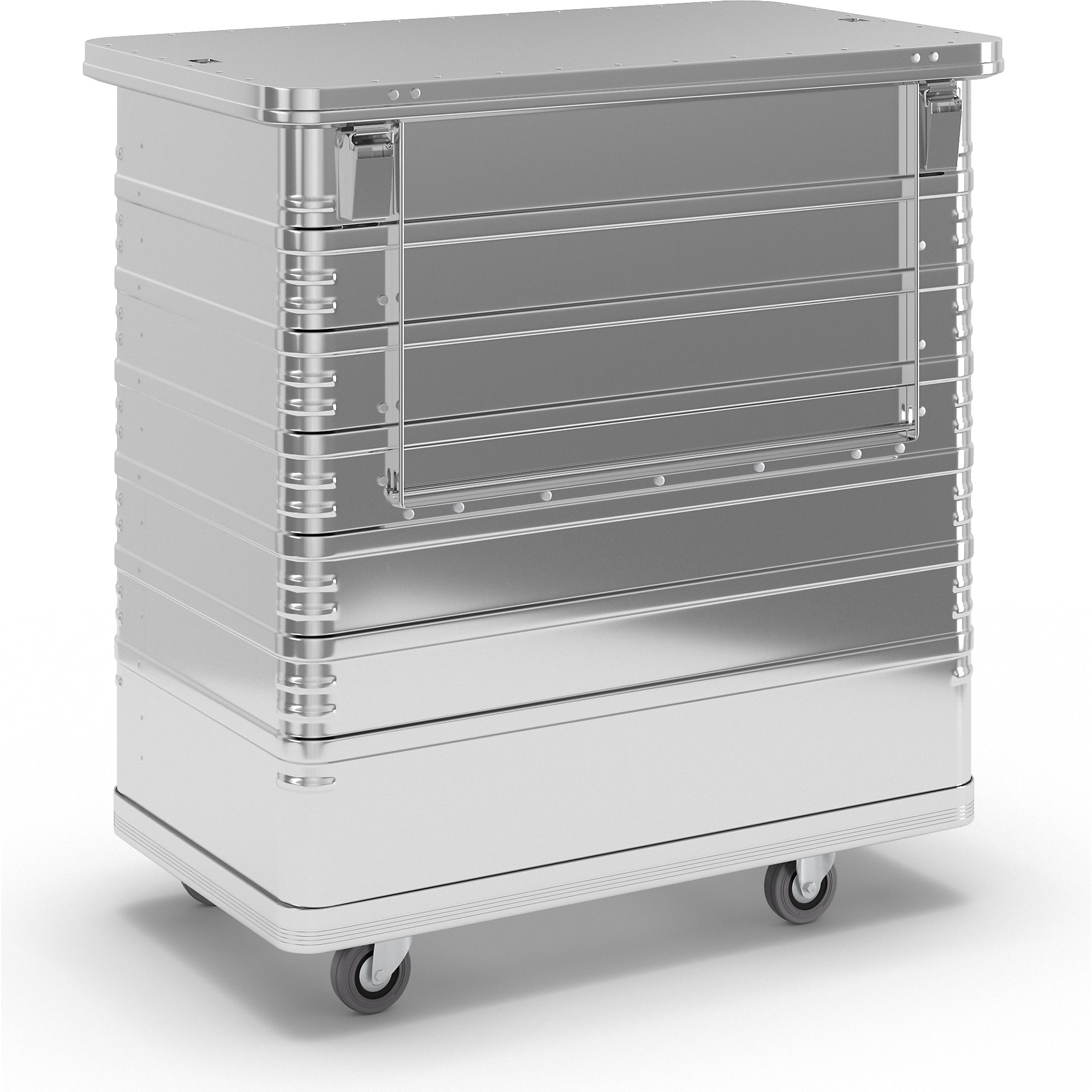 Aluminium box trolley – ZARGES: capacity 1050 l | kaiserkraft