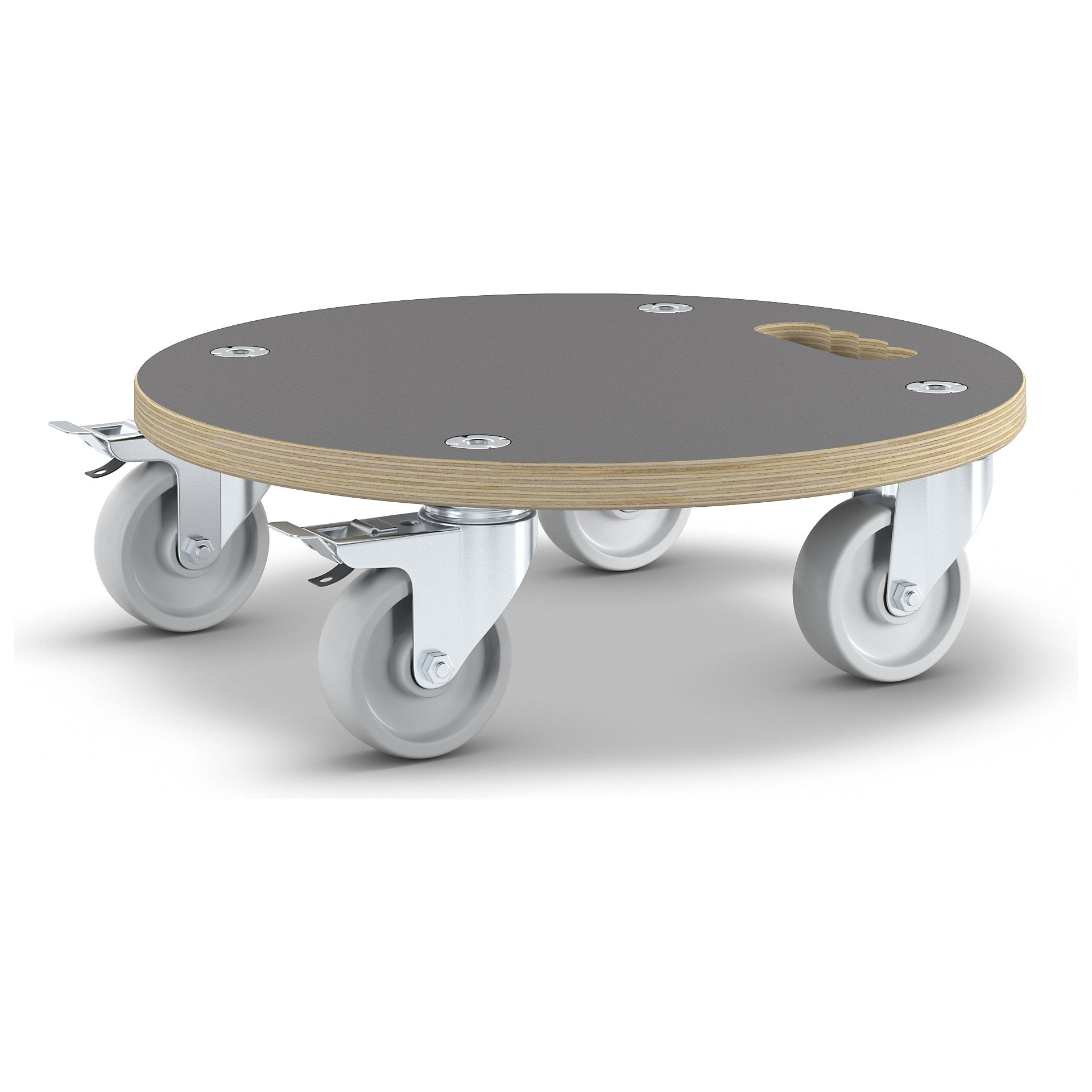 MaxiGRIP transport dolly – Wagner: round, with FSC® certification ...