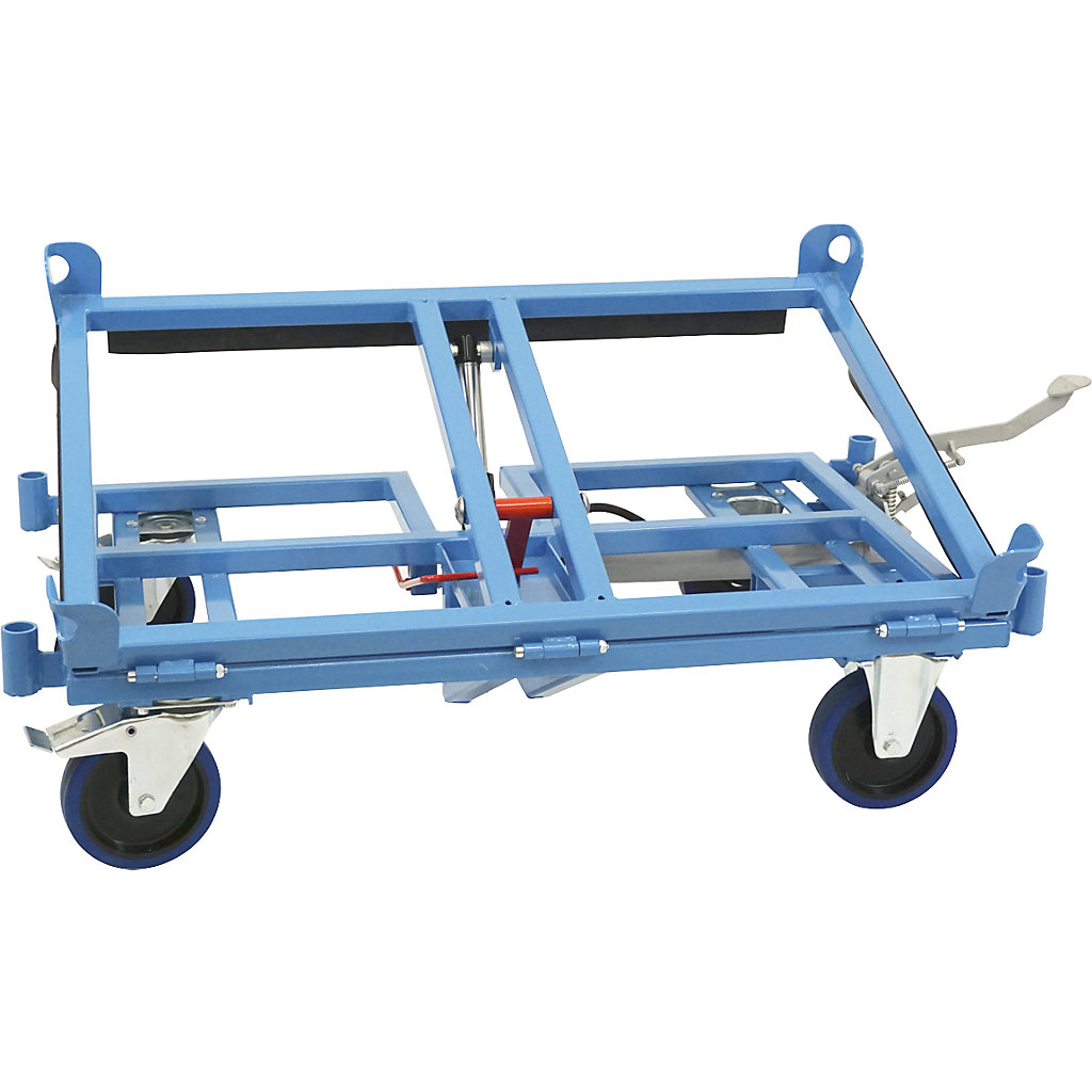Tilting dolly, max. load 1000 kg – eurokraft pro: for Euro pallets ...
