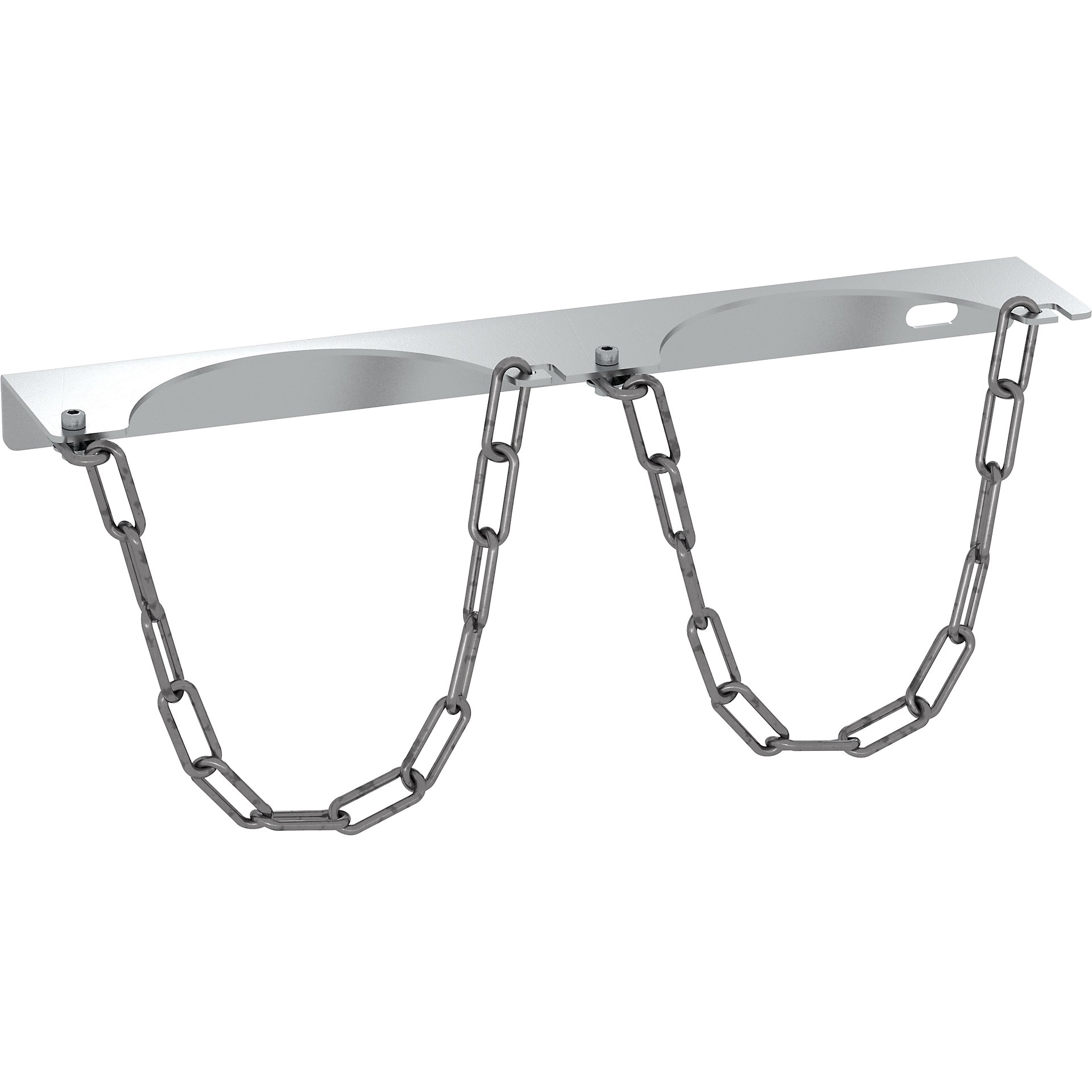 Gas cylinder wall mounting bracket – eurokraft basic: for 2 bottles ...