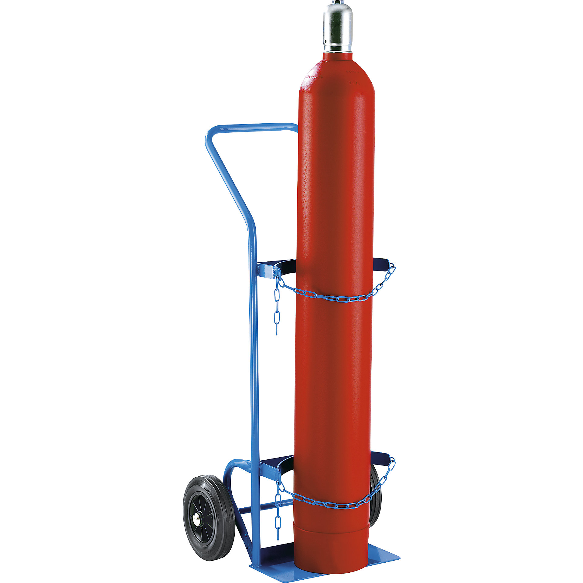 Steel and gas cylinder truck – eurokraft pro: for 1 steel cylinder with ...