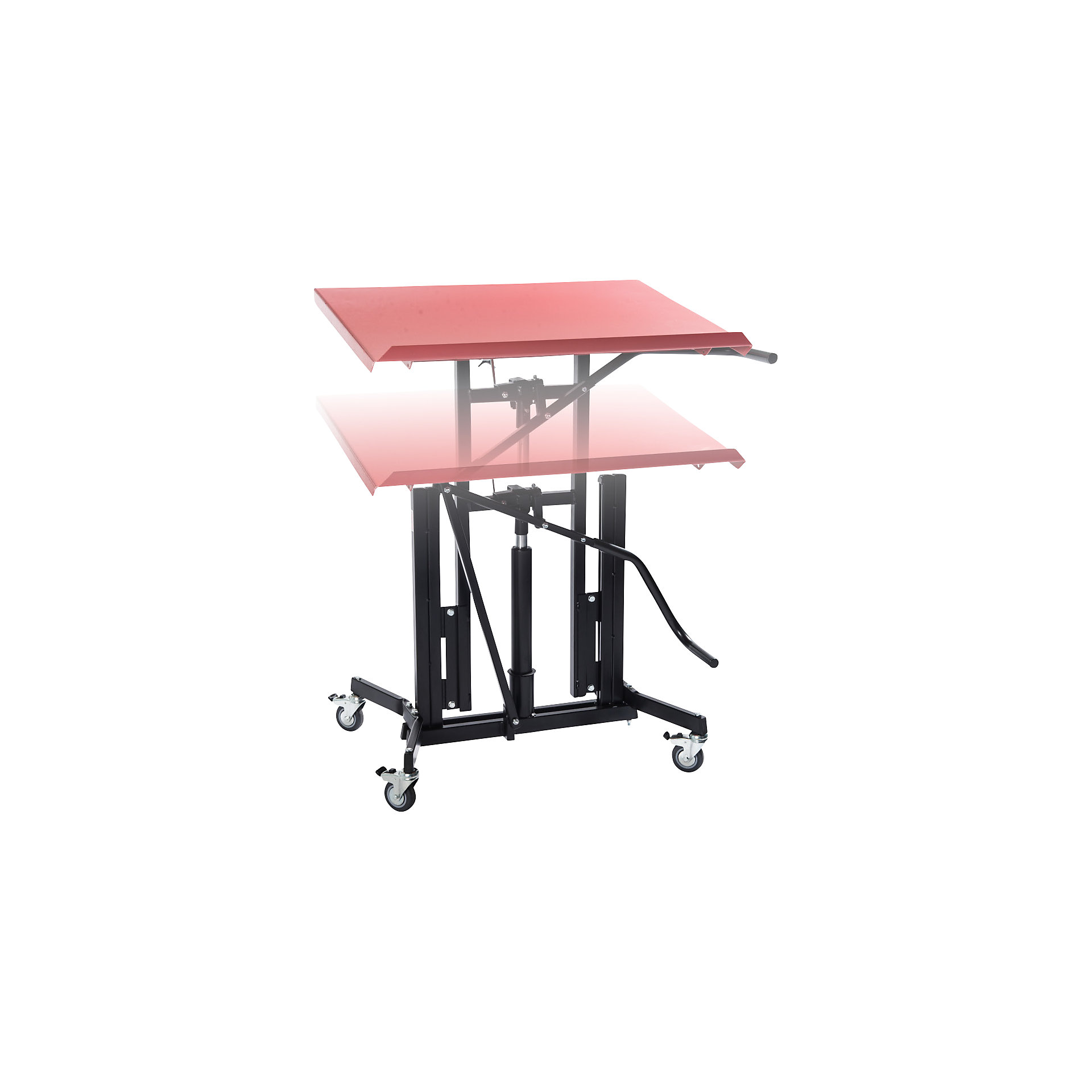 XL material stand, mobile: height adjustment range 730 – 980 mm ...