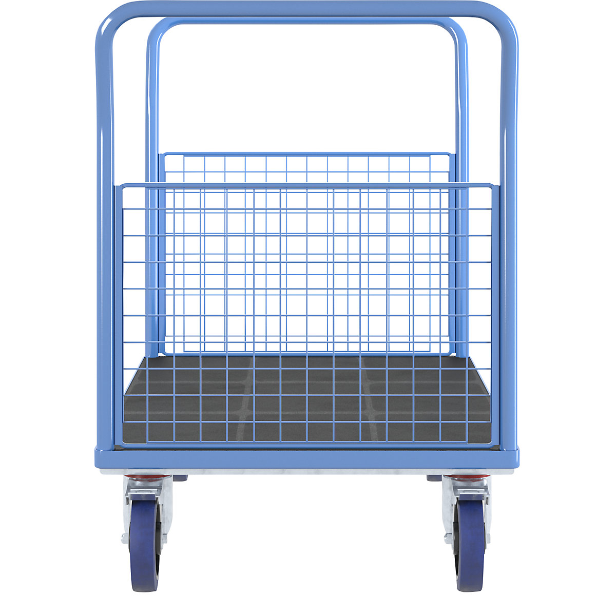 Platform truck with mesh panels – eurokraft pro: shelves LxW 1150 x 800 ...