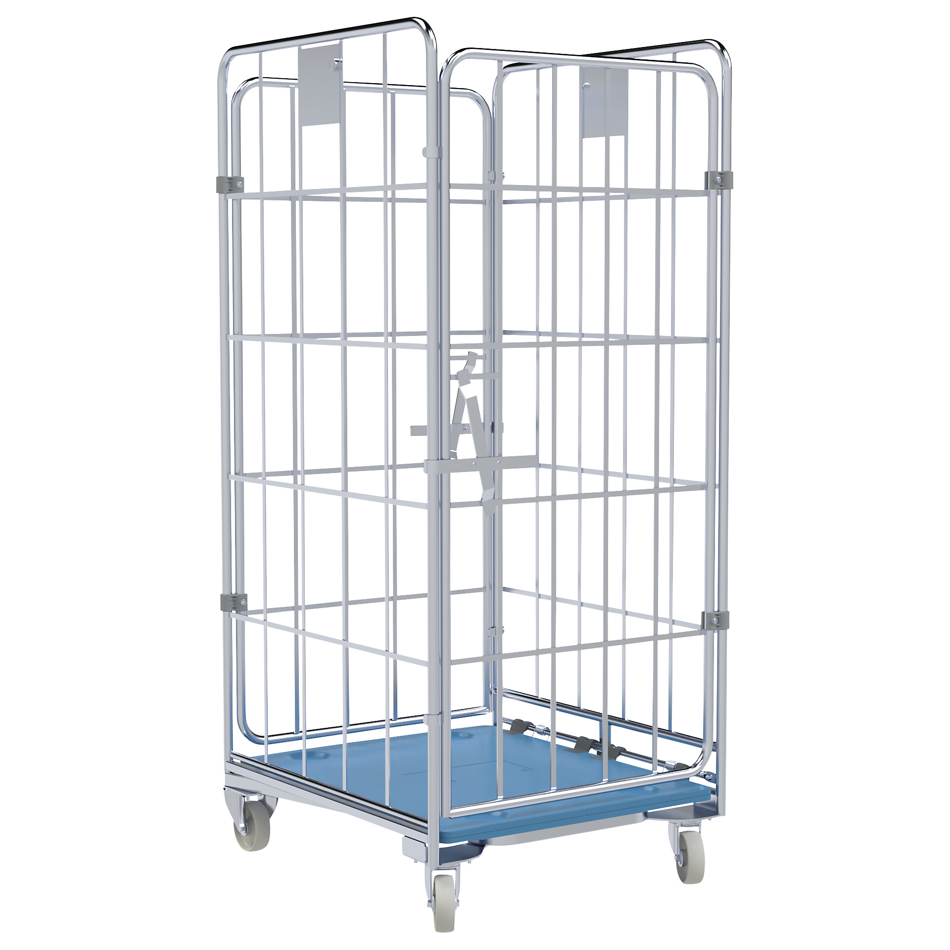 Roll container, nestable: 4-sided, ergonomic | kaiserkraft