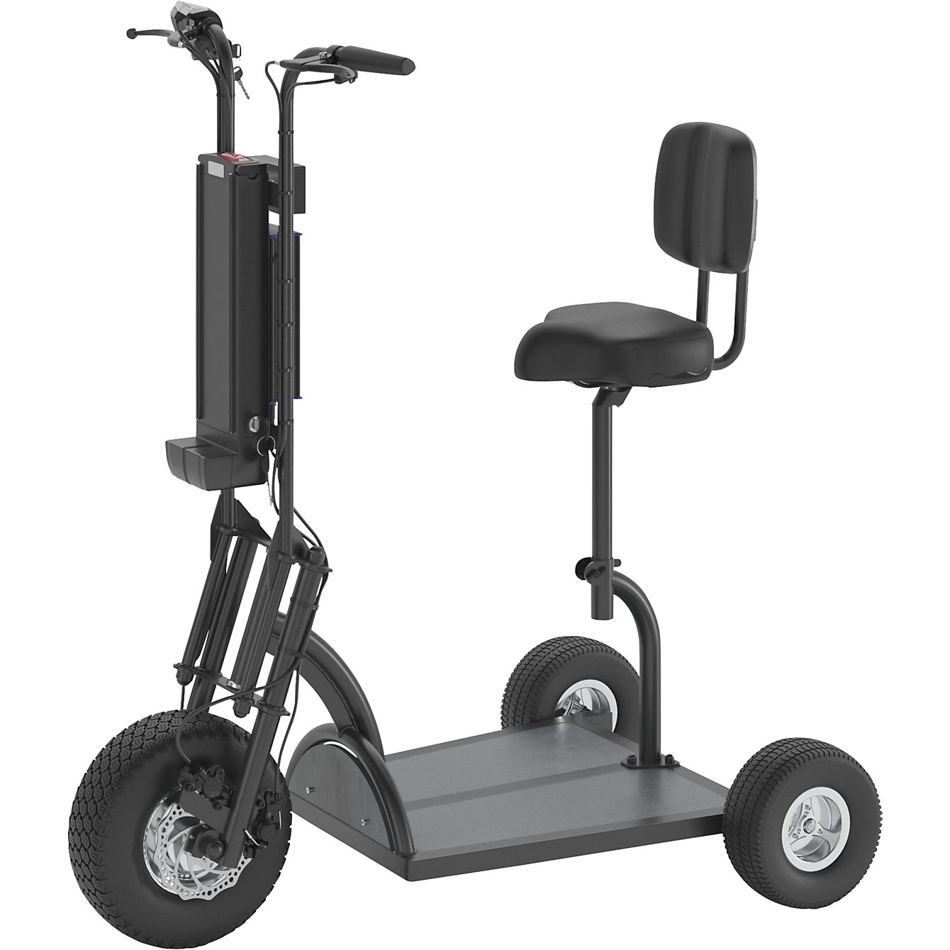 PRO electric transport dolly: 800 W, 3 wheels, with seat | kaiserkraft