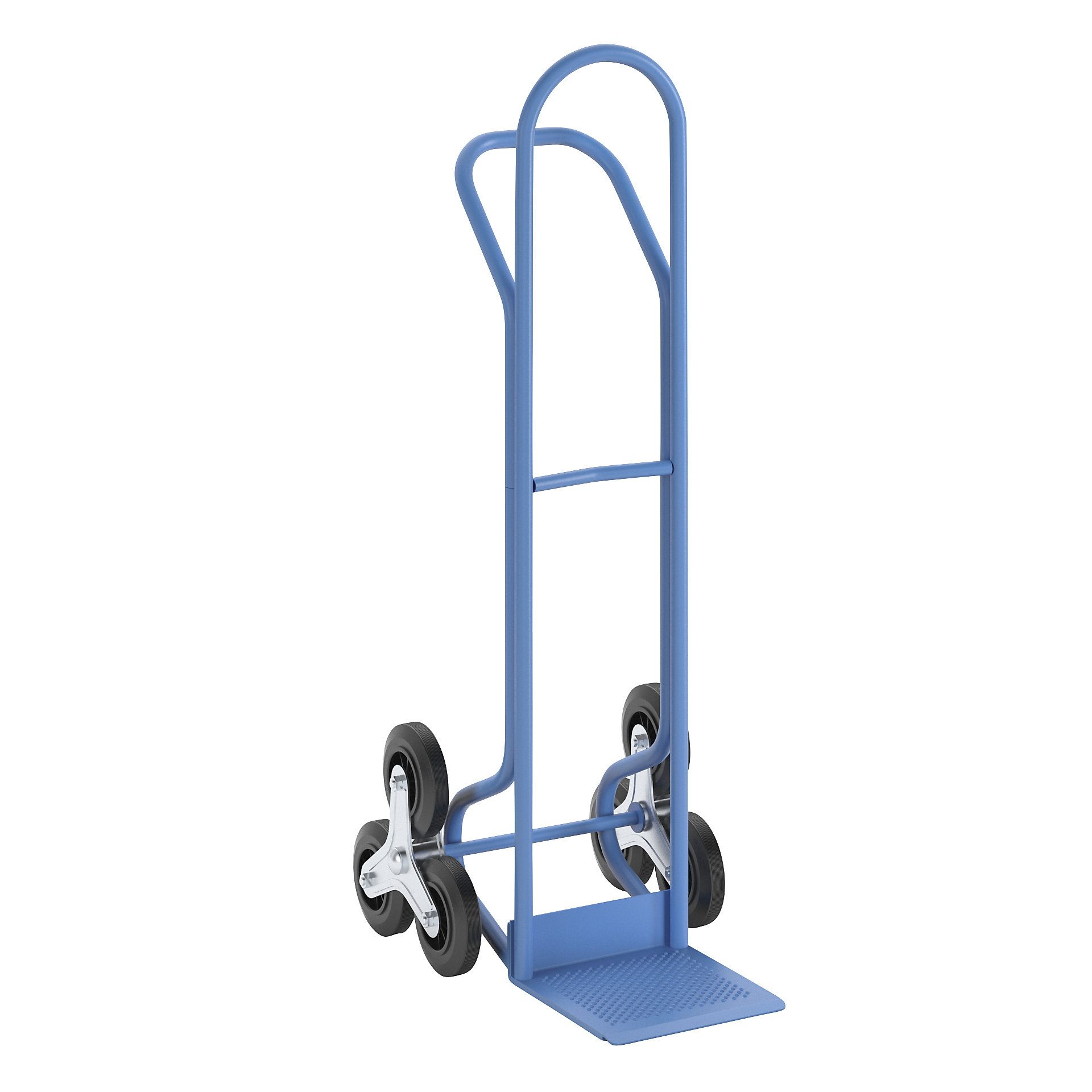 Steel stair climbing truck – eurokraft pro: footplate WxD 280 x 250 mm ...