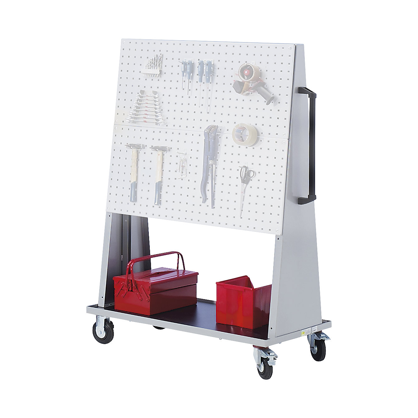 Tool trolley – eurokraft pro: empty wagons for fitting with perforated ...