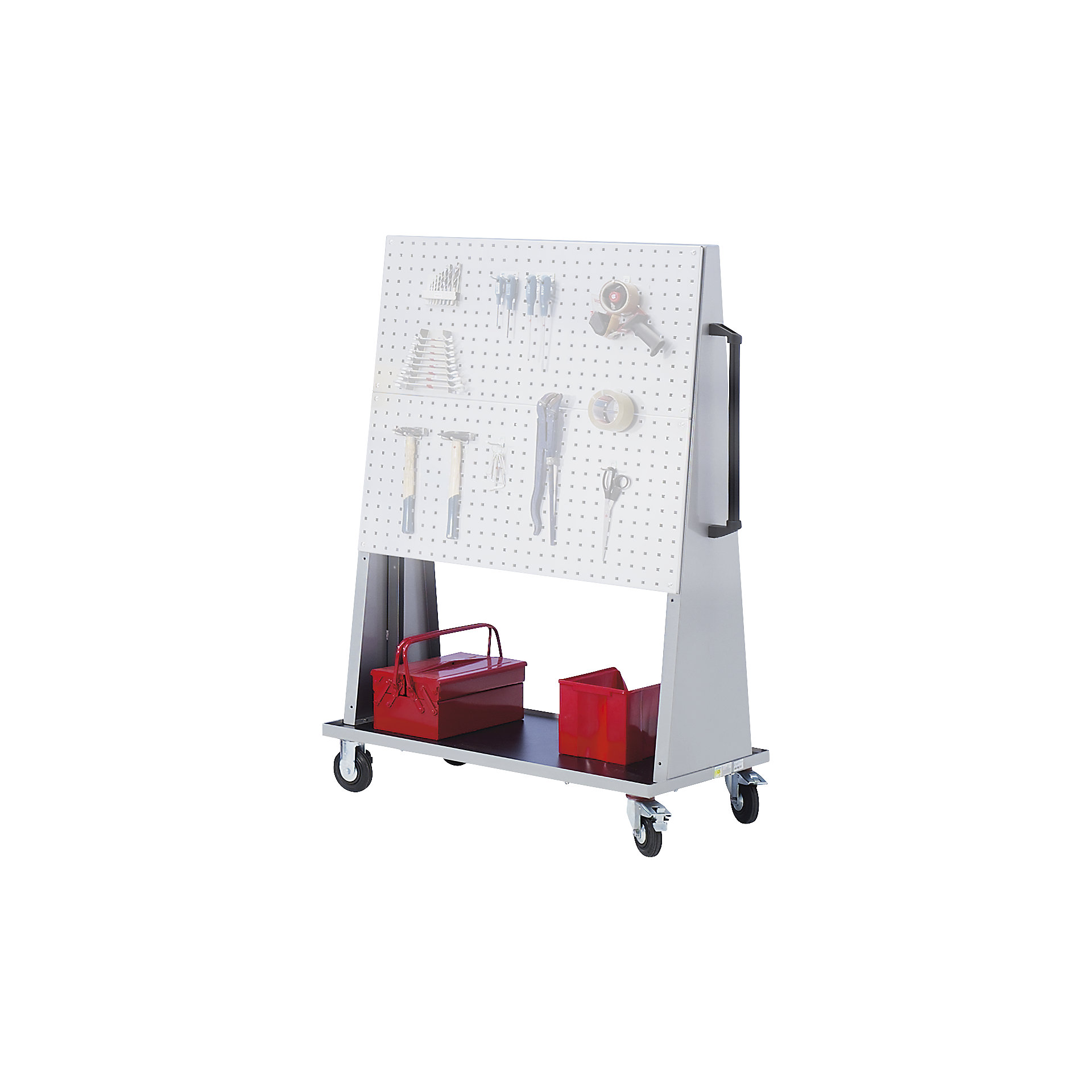 Tool trolley – eurokraft pro: empty wagons for fitting with perforated ...