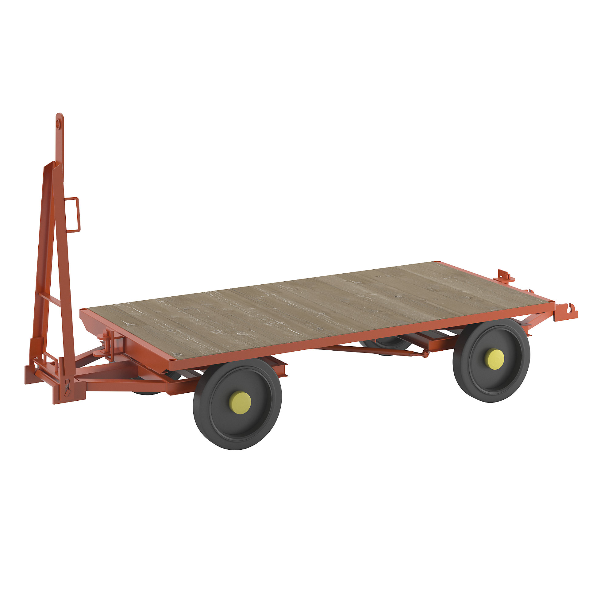 Trailer: 4-wheel double turntable steering, max. load 3 t | kaiserkraft