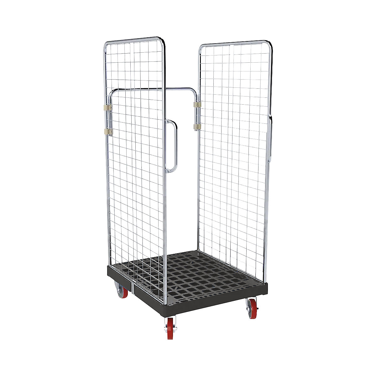 Rolcontainer: 2 zijwanden met veiligheidshandvatten | kaiserkraft