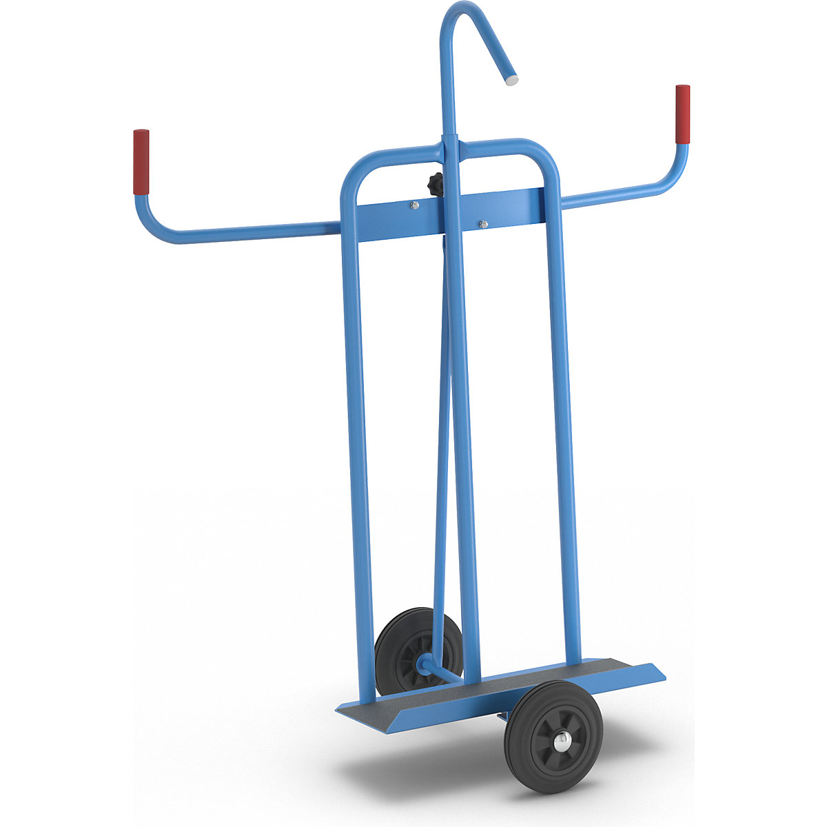 Platentransporteur – eurokraft pro: massieve rubberbanden met rollager ...