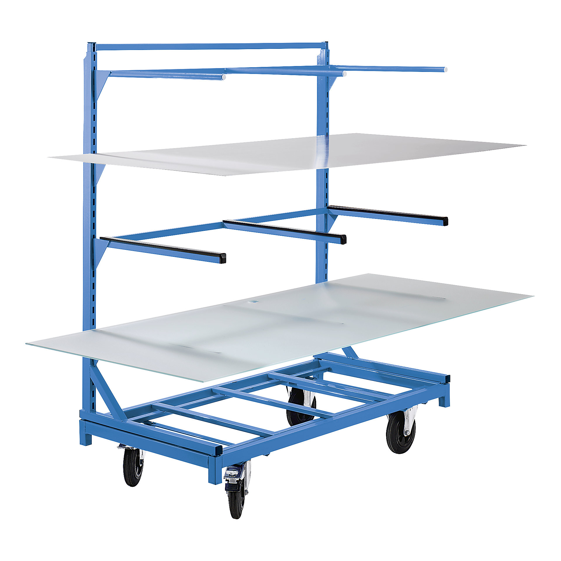 Tragarm-Regalwagen eurokraft pro: Tragfähigkeit 350 kg | kaiserkraft