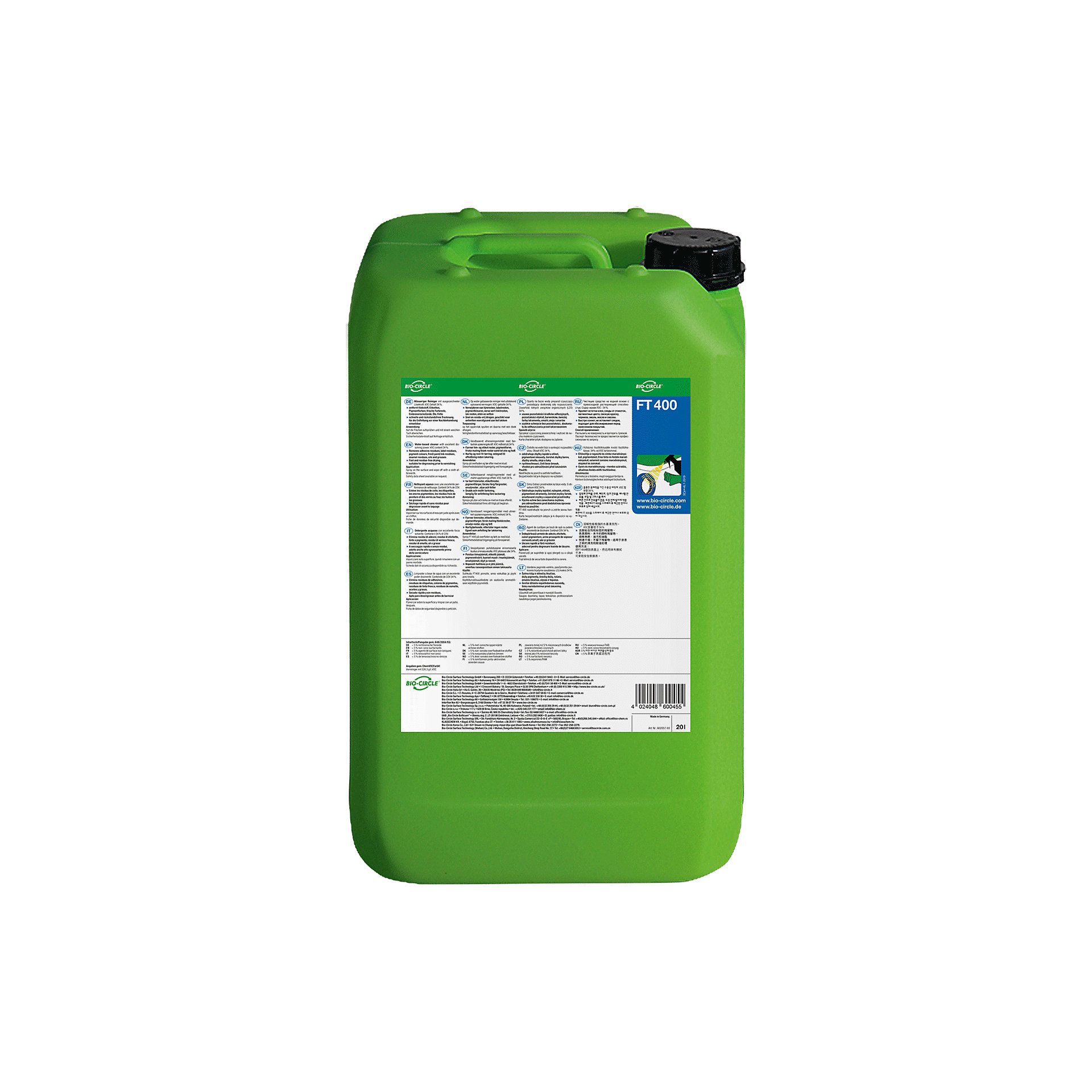 Limpiador FT 400 – Bio-Circle: bidón de 20 l | kaiserkraft