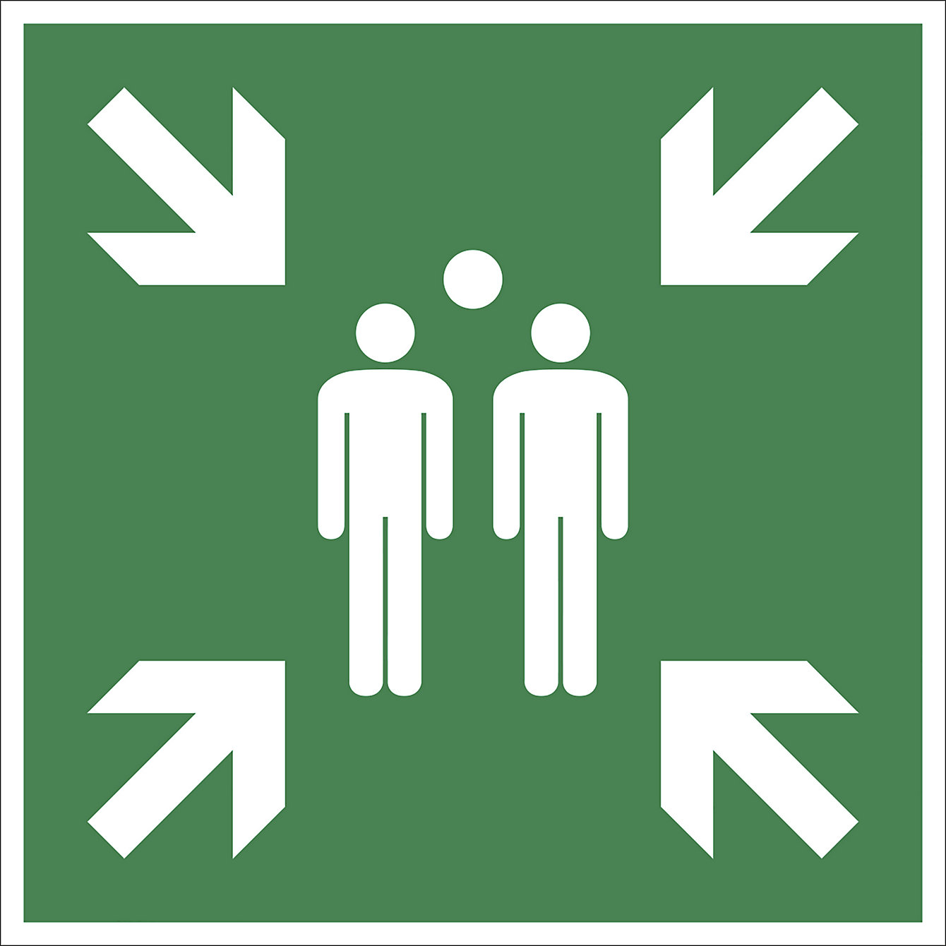 Vluchtroute borden: rechts omlaag, VE = 10 stuks | KAISER+KRAFT België