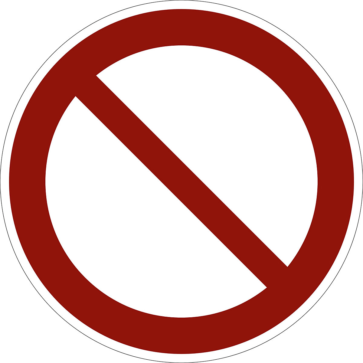 Verbodsbord: algemeen verbodsbord, VE = 10 stuks | kaiserkraft