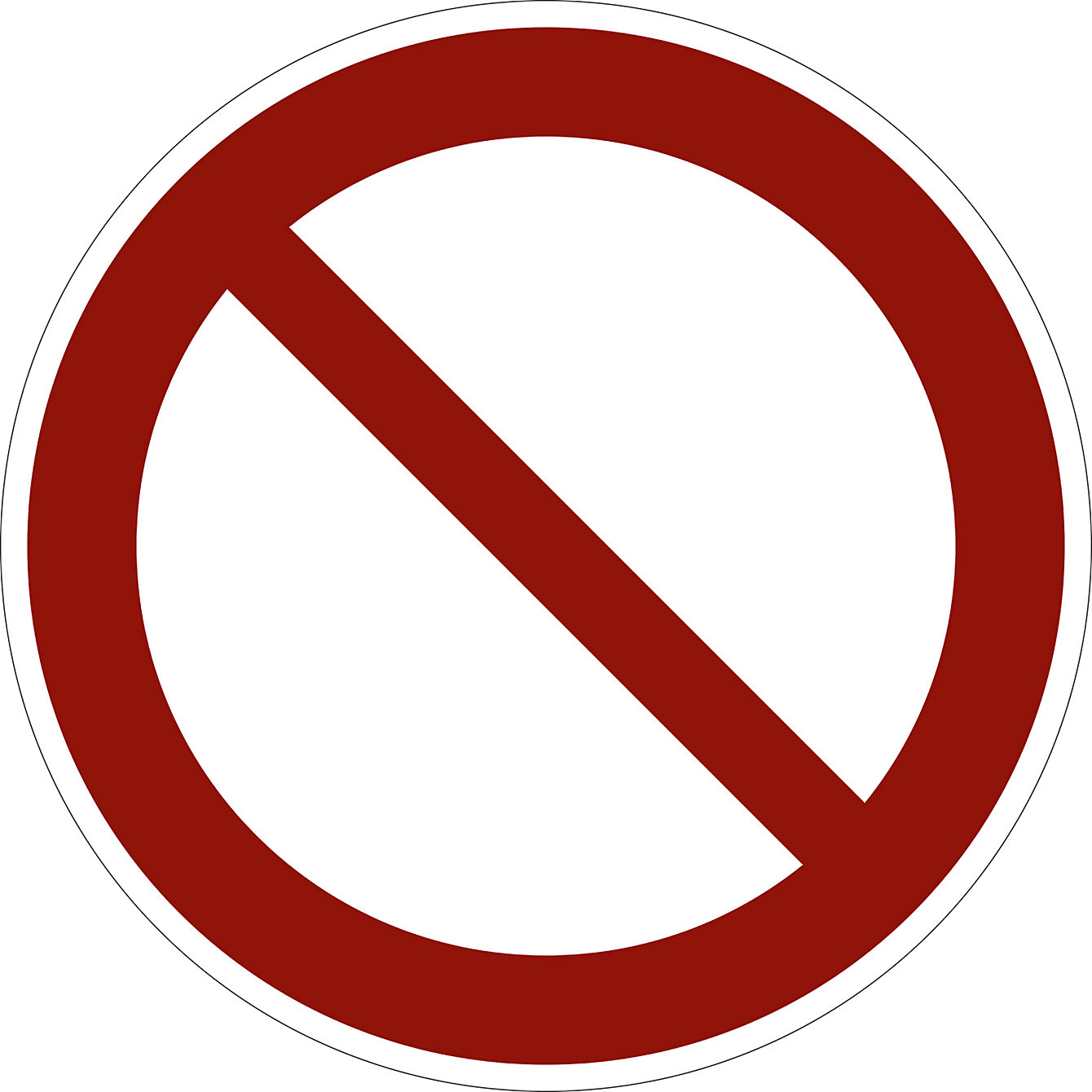 Verbodsbord: algemeen verbodsbord, VE = 10 stuks | kaiserkraft