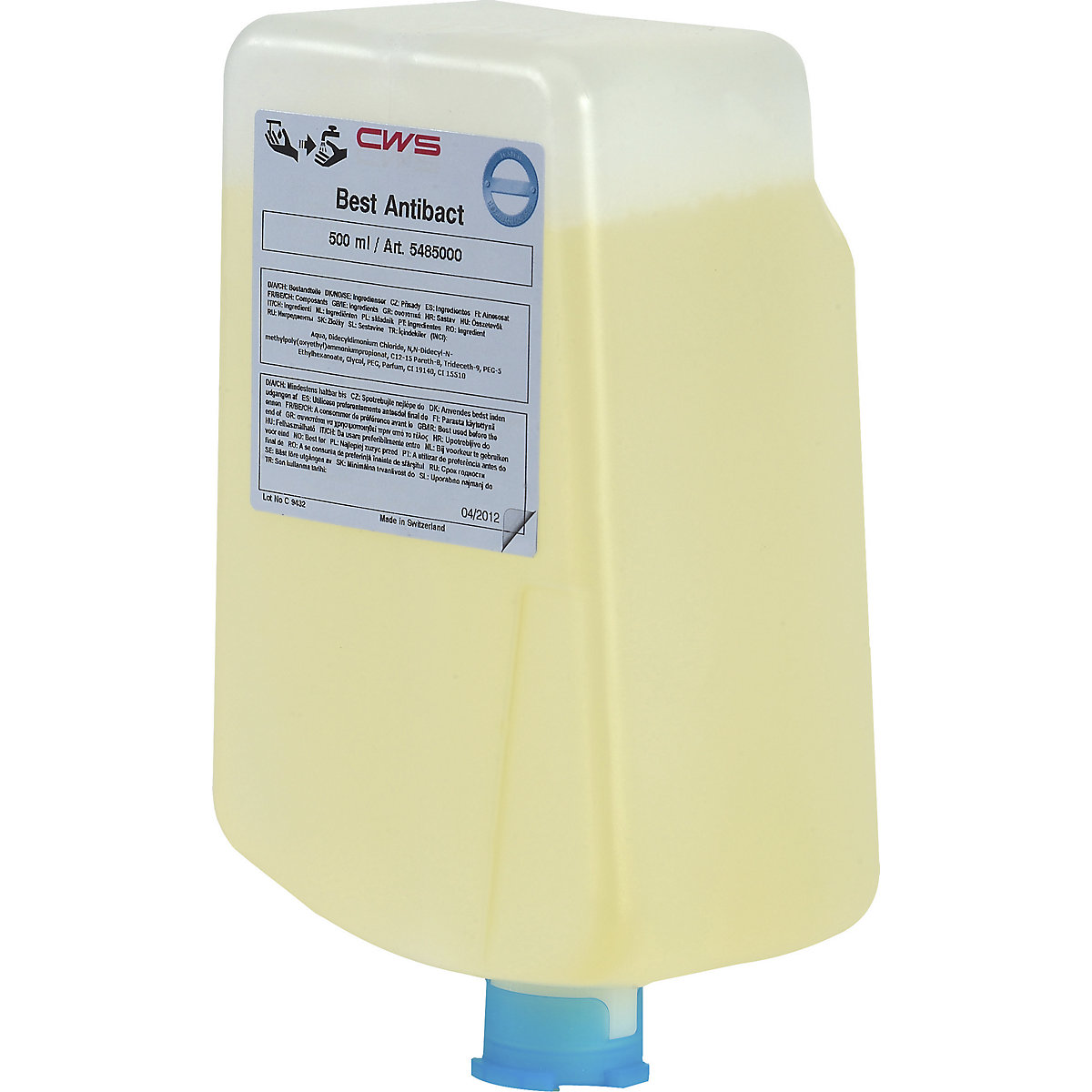 Best ANTIBACT soap concentrate – CWS: pack of 12 bottles, 0.5 l each ...