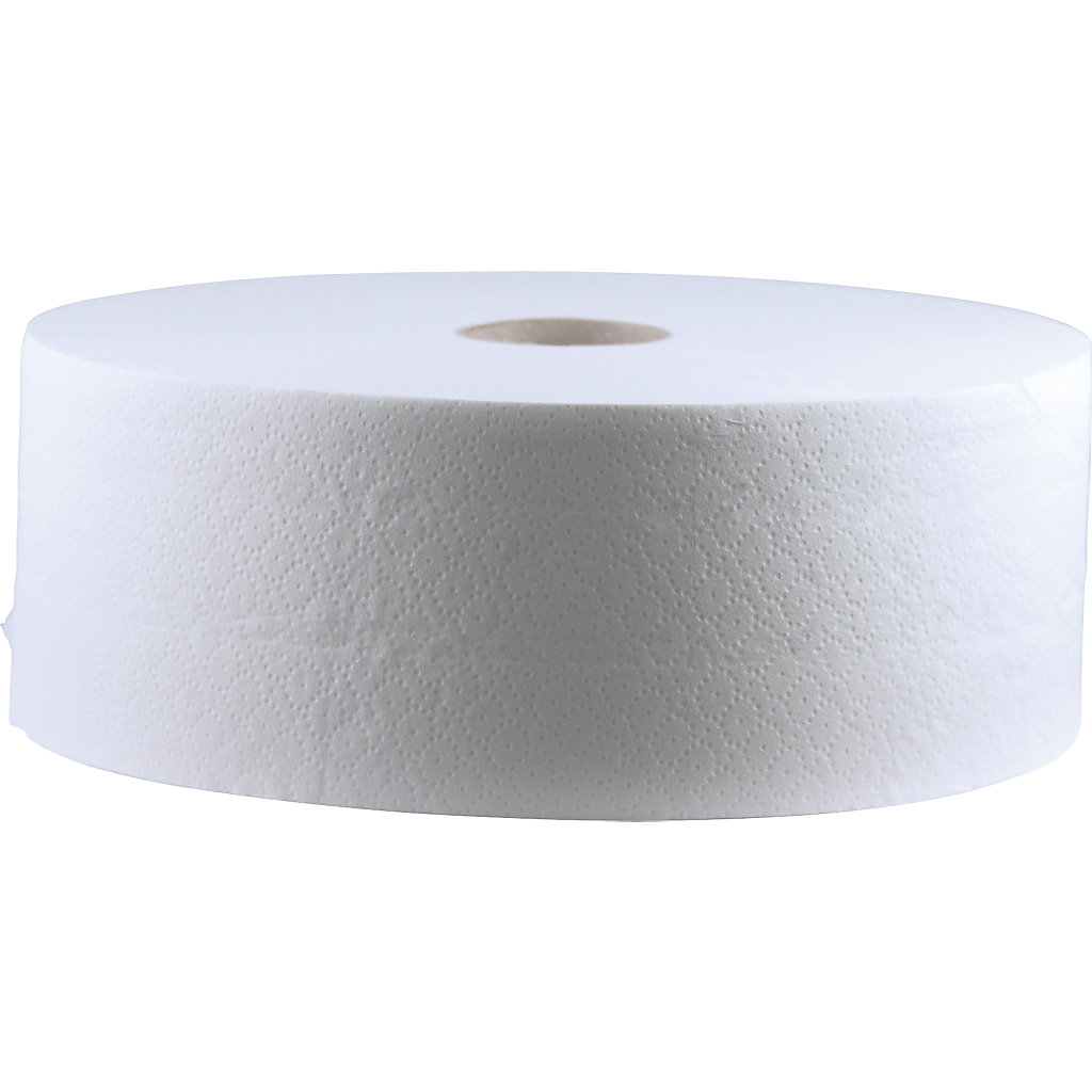 Large rolls of toilet tissue – CWS: recycled material, 2-ply, white ...