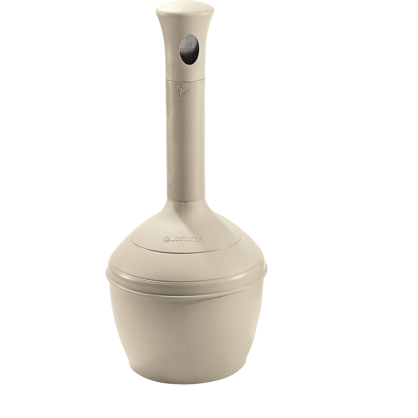 Safety pedestal ashtray, fire-extinguishing – Justrite: capacity 15 l ...