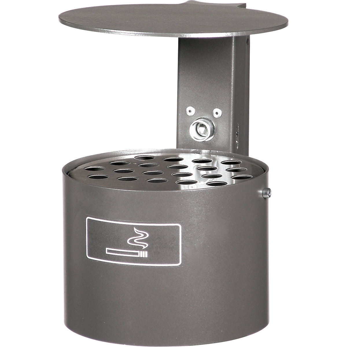 Wall mounted ashtray: capacity 4 l, HxØ 290 x 200 mm | kaiserkraft
