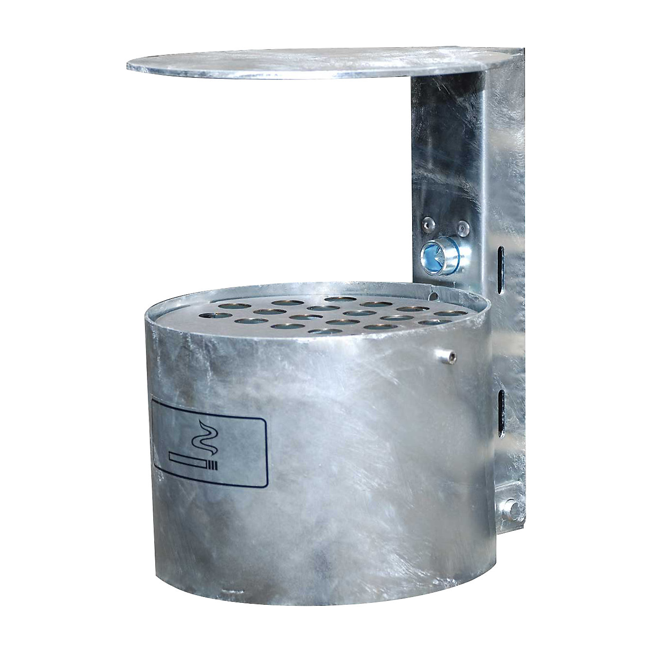 Wall mounted ashtray: capacity 4 l, HxØ 290 x 200 mm | kaiserkraft