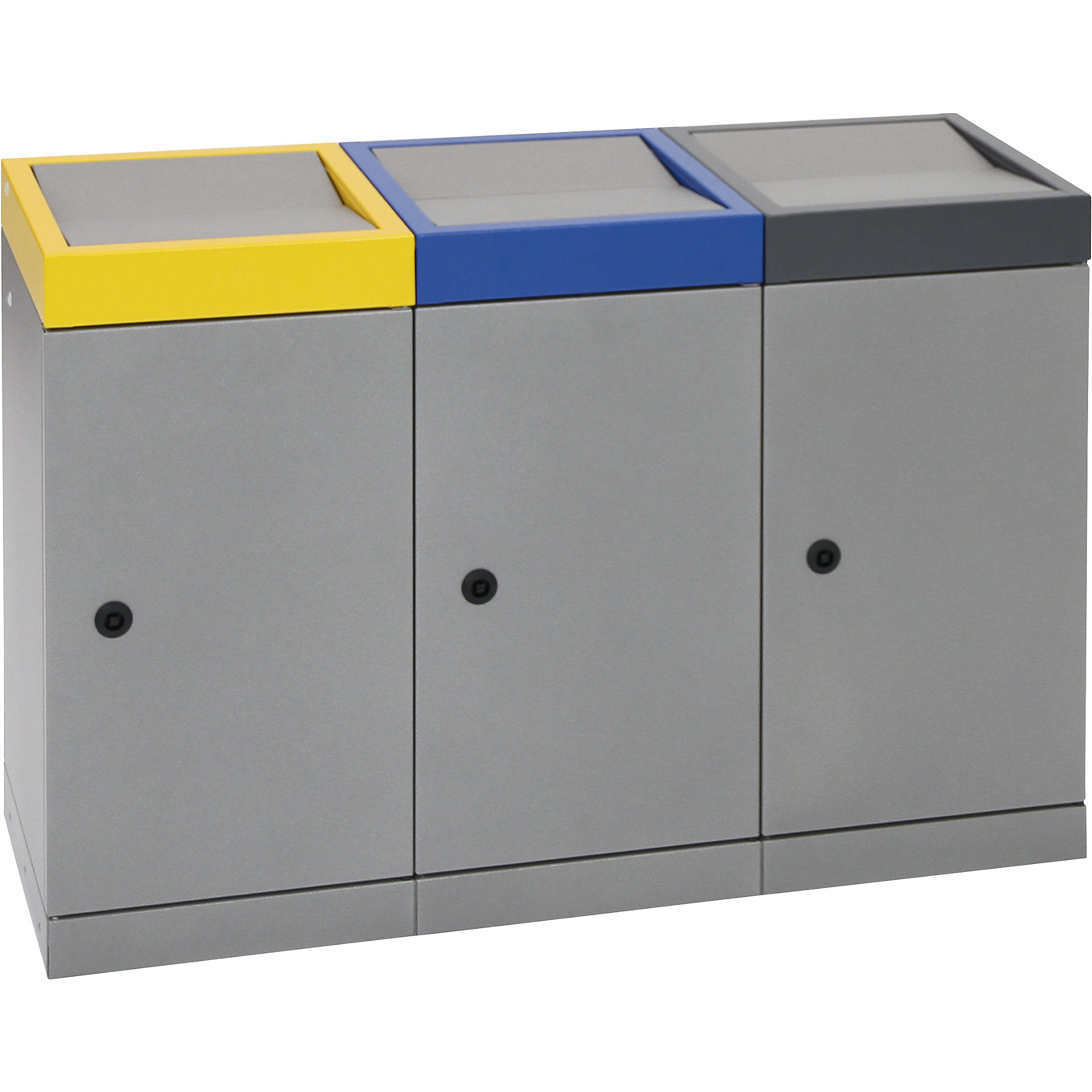 Recyclable waste collection system with hinged door: capacity 70 l ...