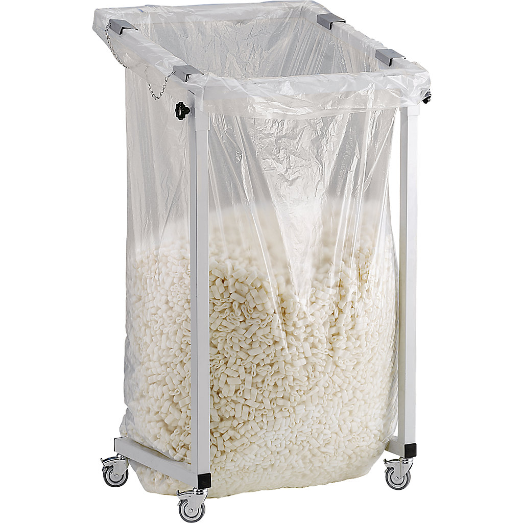 Large recyclable waste collector – eurokraft pro: for capacity 1000 l ...