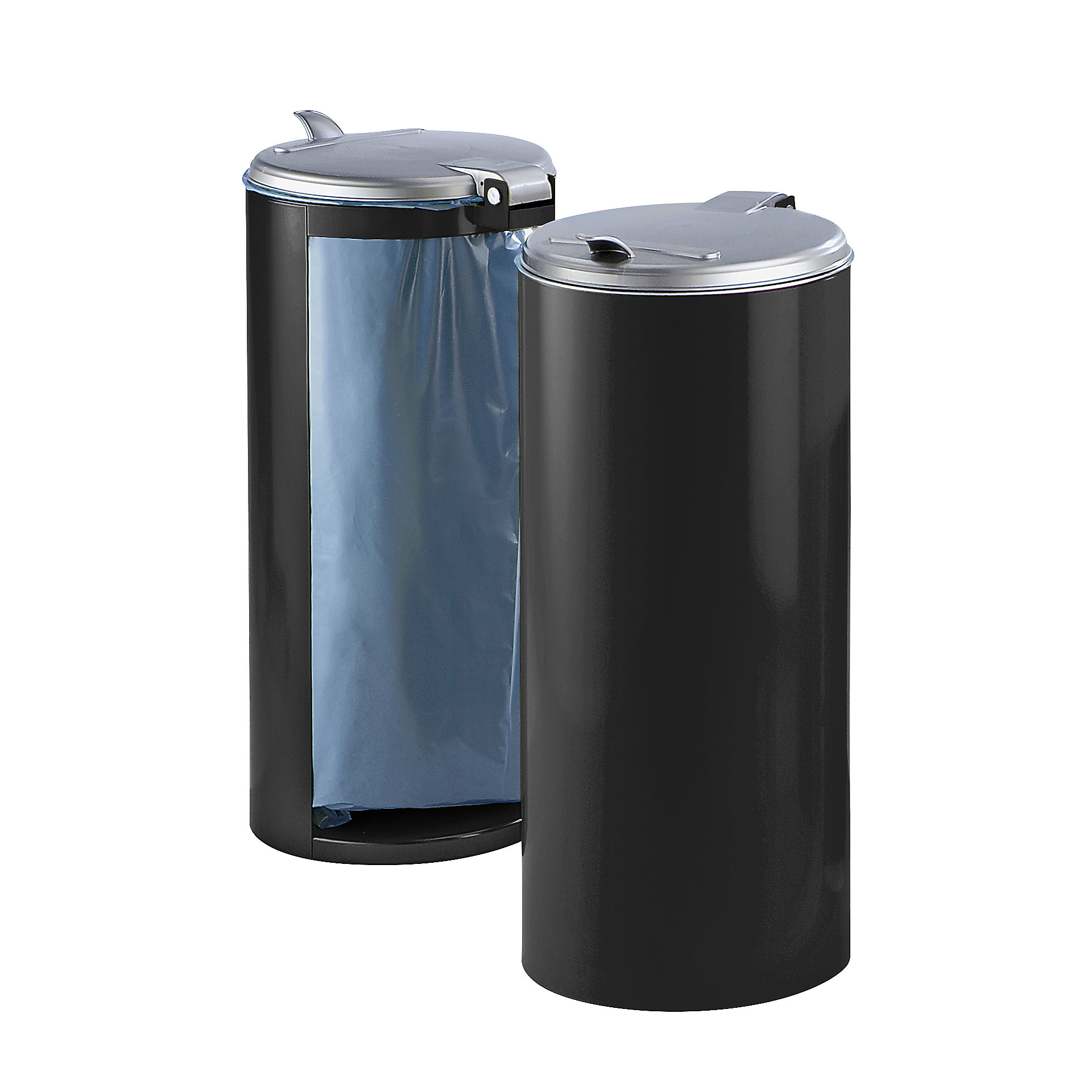 VAR – Sheet steel waste collector: for capacity 120 l, front concealed ...