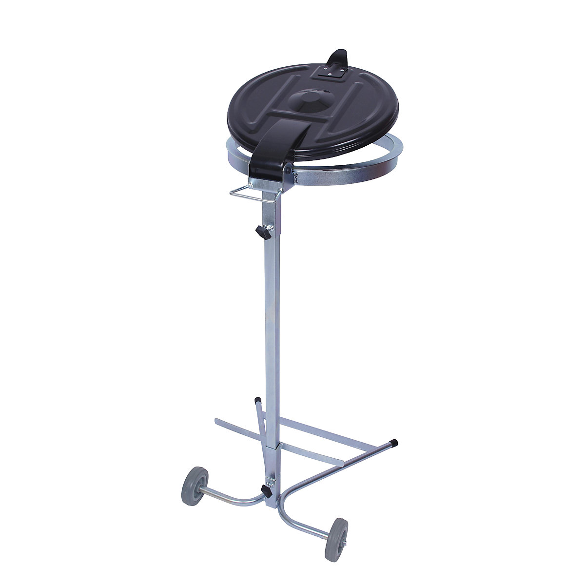 Waste sack stand: for capacity 120 l, 2-wheeled base | KAISER+KRAFT