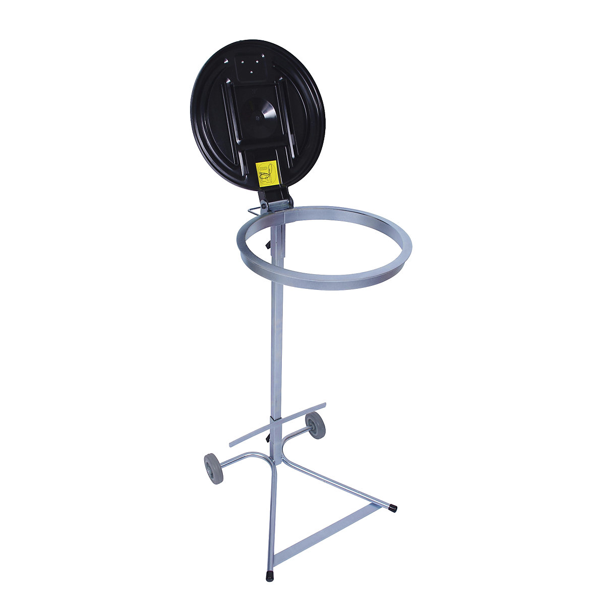 Waste sack stand: for capacity 120 l, 2-wheeled base | KAISER+KRAFT