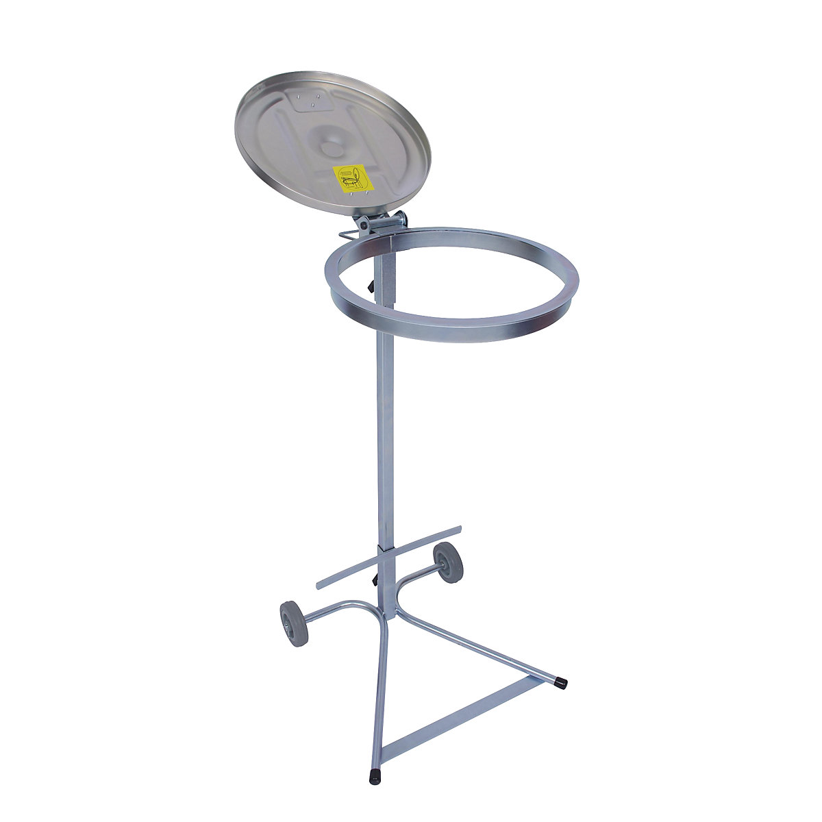 Waste sack stand: for capacity 120 l, 2-wheeled base | KAISER+KRAFT