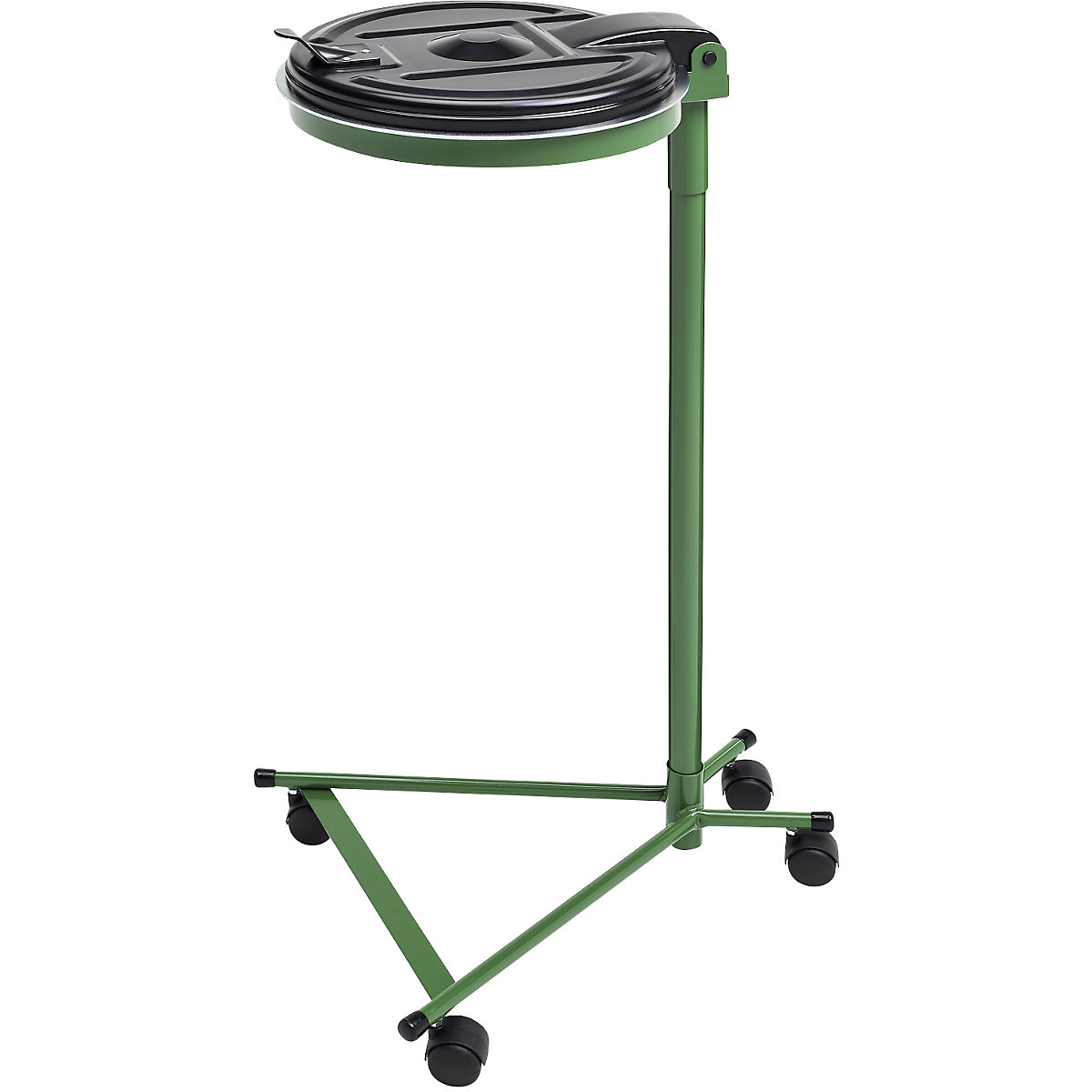Waste sack stand: for capacity 120 l, 4-wheeled base | kaiserkraft