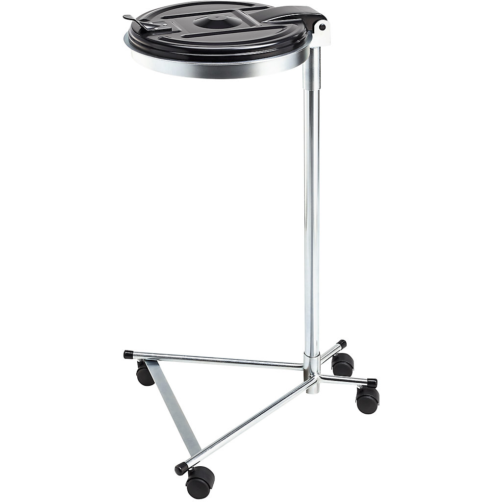 Waste sack stand: for capacity 120 l, 4-wheeled base | kaiserkraft IE