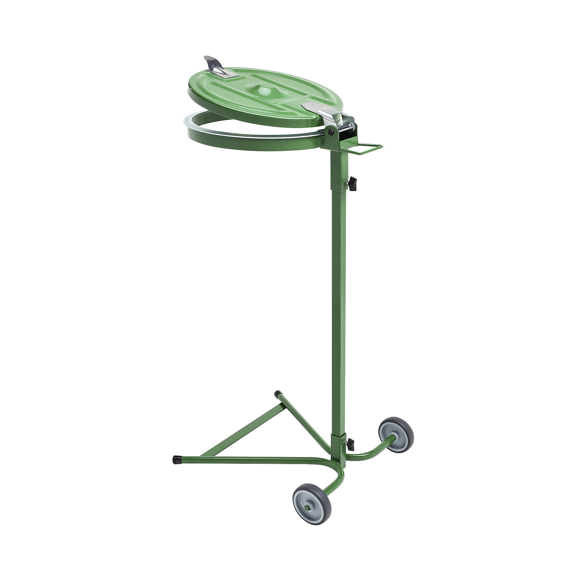 Waste sack stand: for capacity 120 l, 2-wheeled base | kaiserkraft