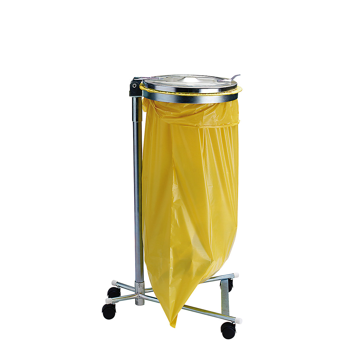 Waste sack stand: for capacity 120 l, 4-wheeled base | kaiserkraft IE