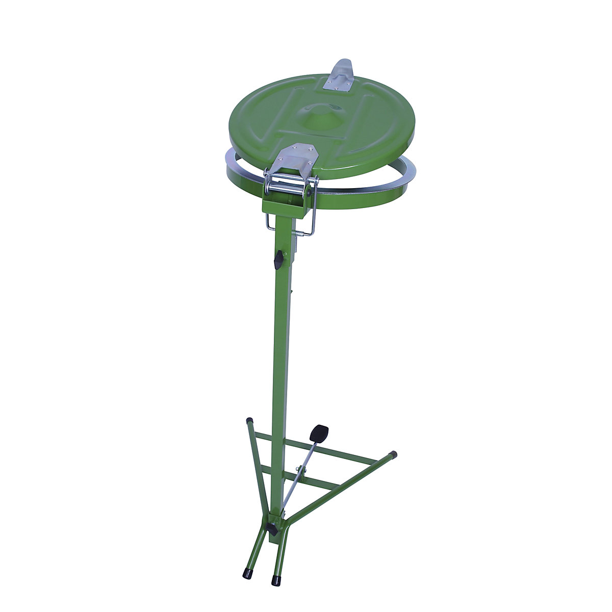 Waste sack stand, static frame: for capacity 120 l, with pedal | KAISER ...
