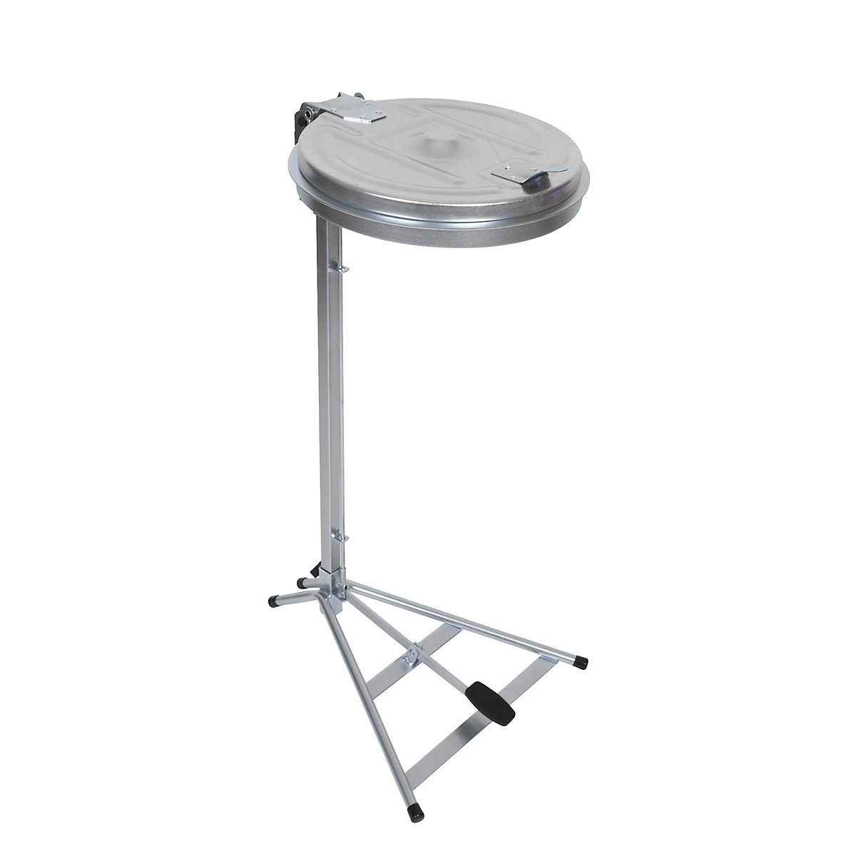 Waste sack stand, static frame: for capacity 120 l, with pedal | KAISER ...