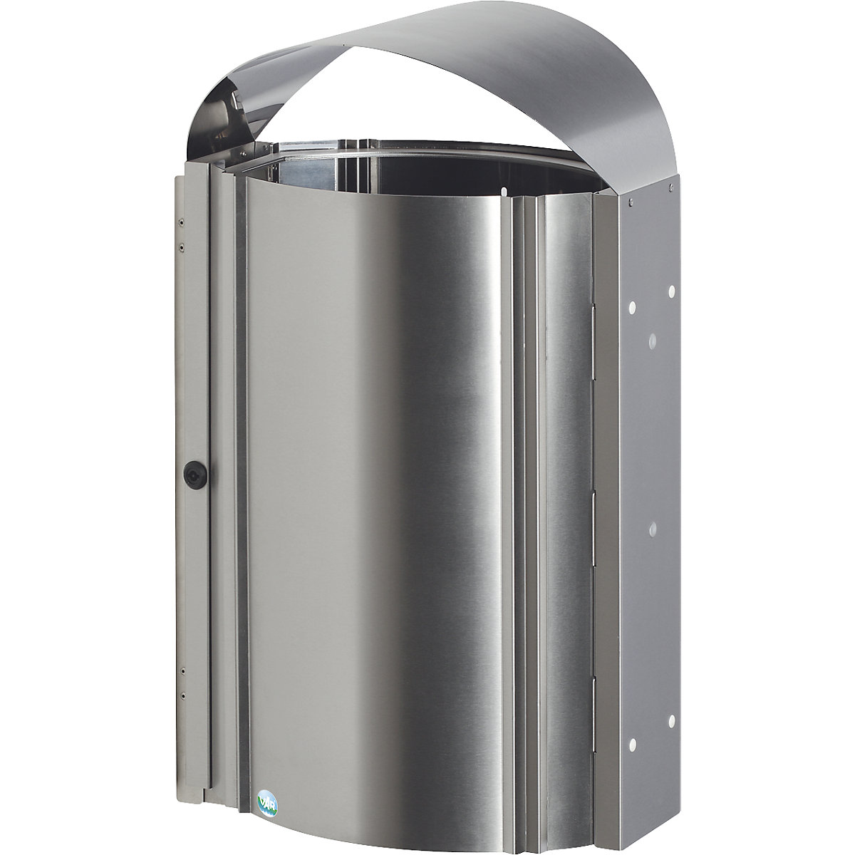 Stainless steel waste collector, outdoor areas – VAR: capacity 50 l ...