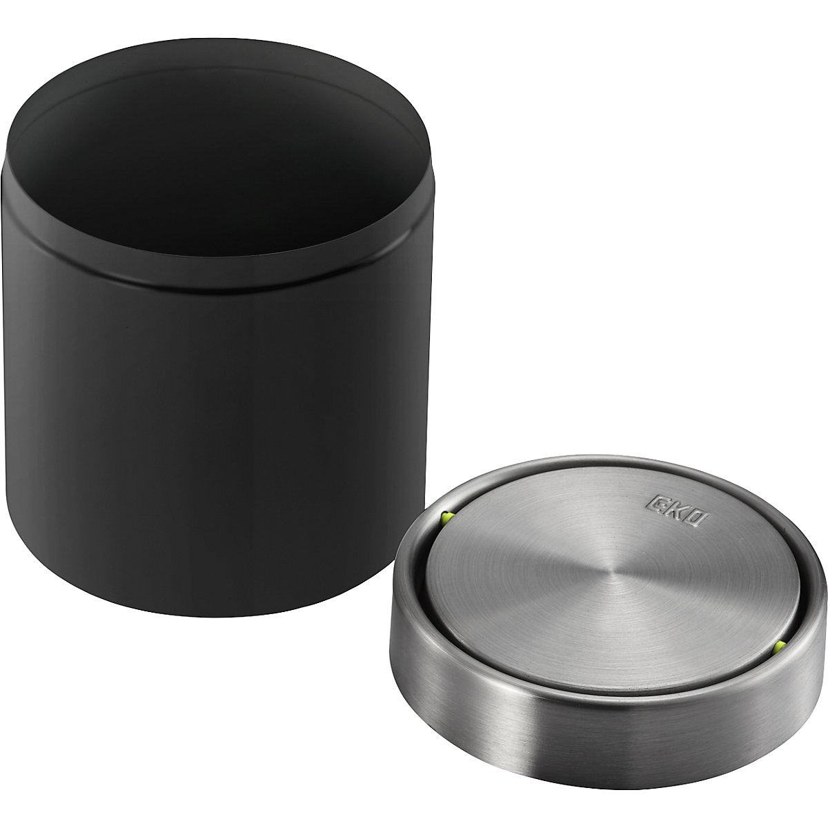 Table waste collector, steel – EKO: capacity 0.5 l, WxHxD 128 x 155 x ...