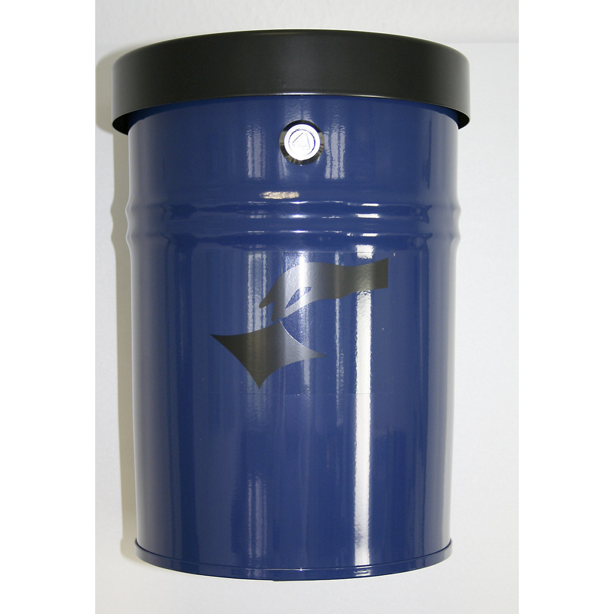 Wall mounted waste collector, lockable: capacity 24 l, HxØ 370 x 295 mm ...