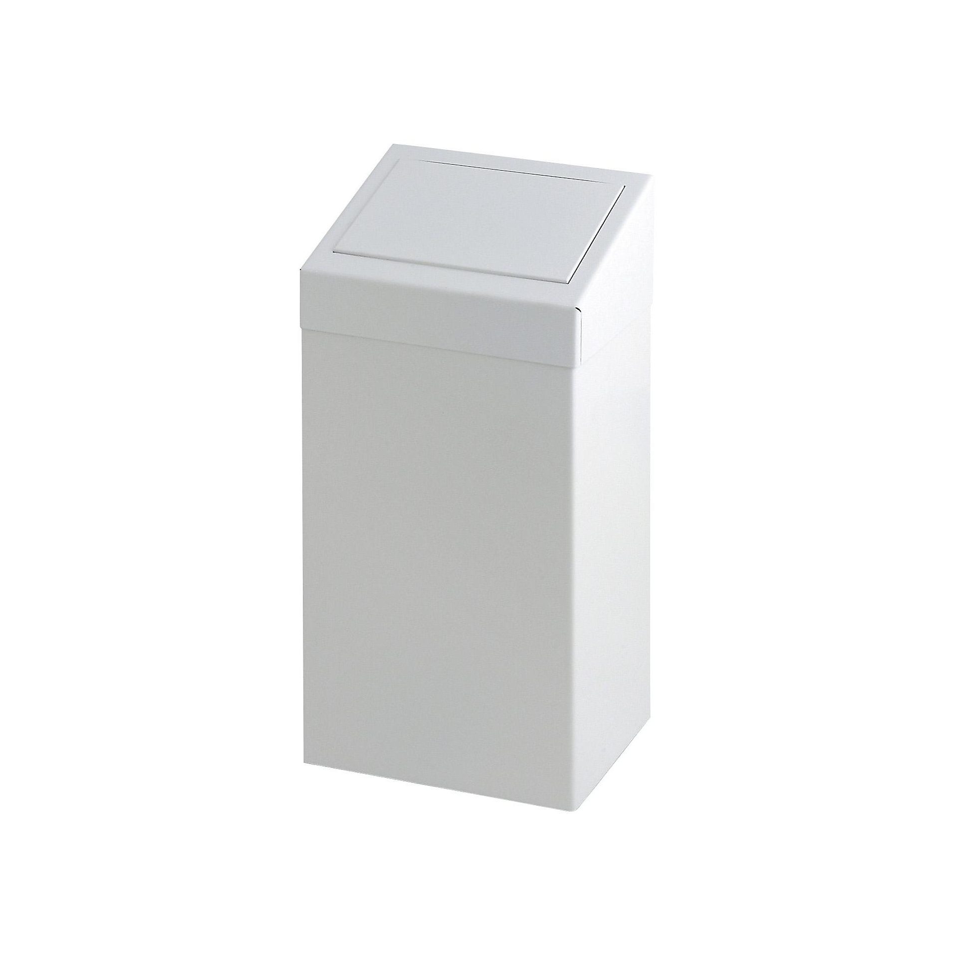 Wall mounted waste collector with deposit flap: capacity 50 l, WxHxD ...